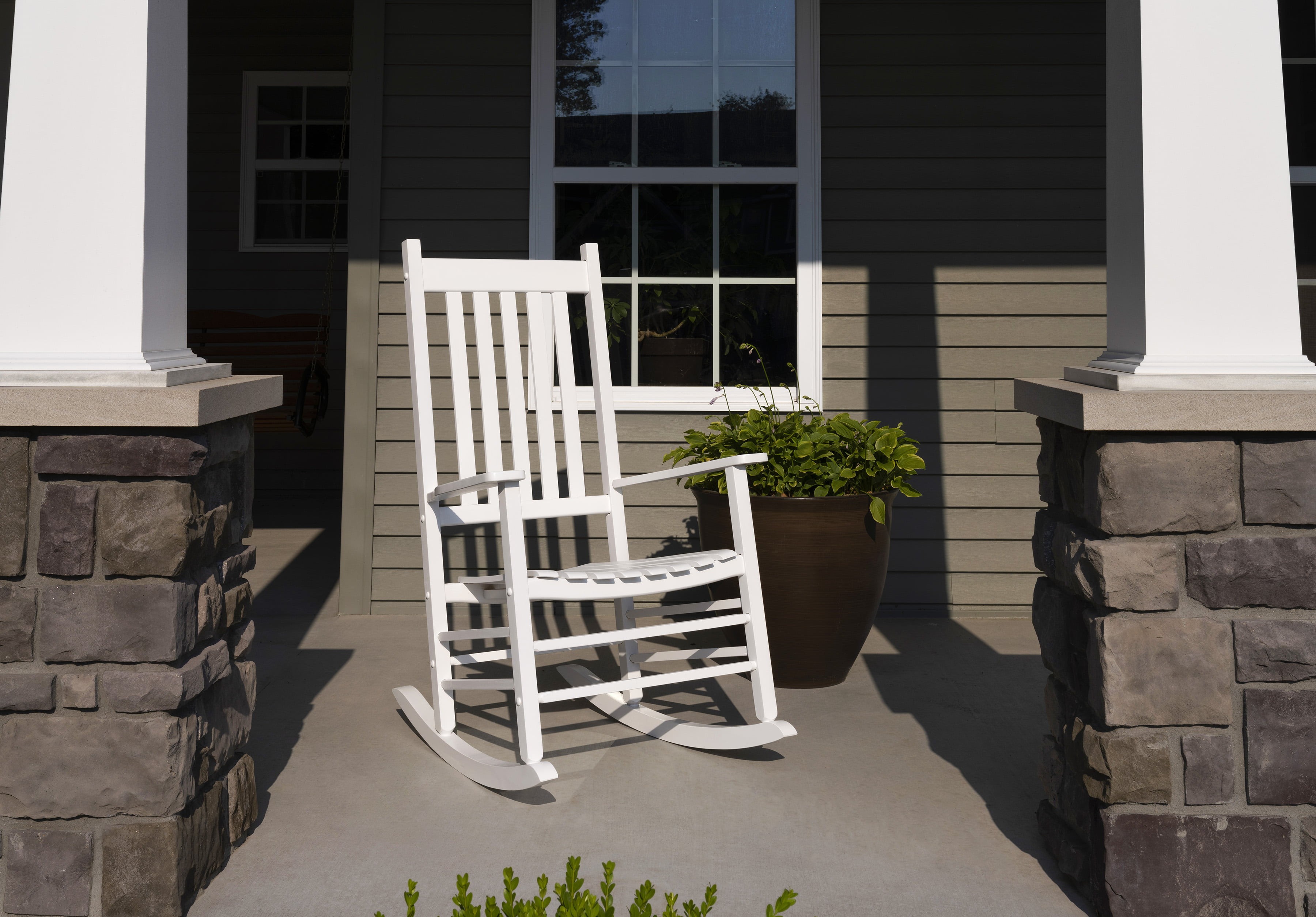 Jack-Post Traditional Hardwood Porch Rocker In Black Finish Meilleures ...