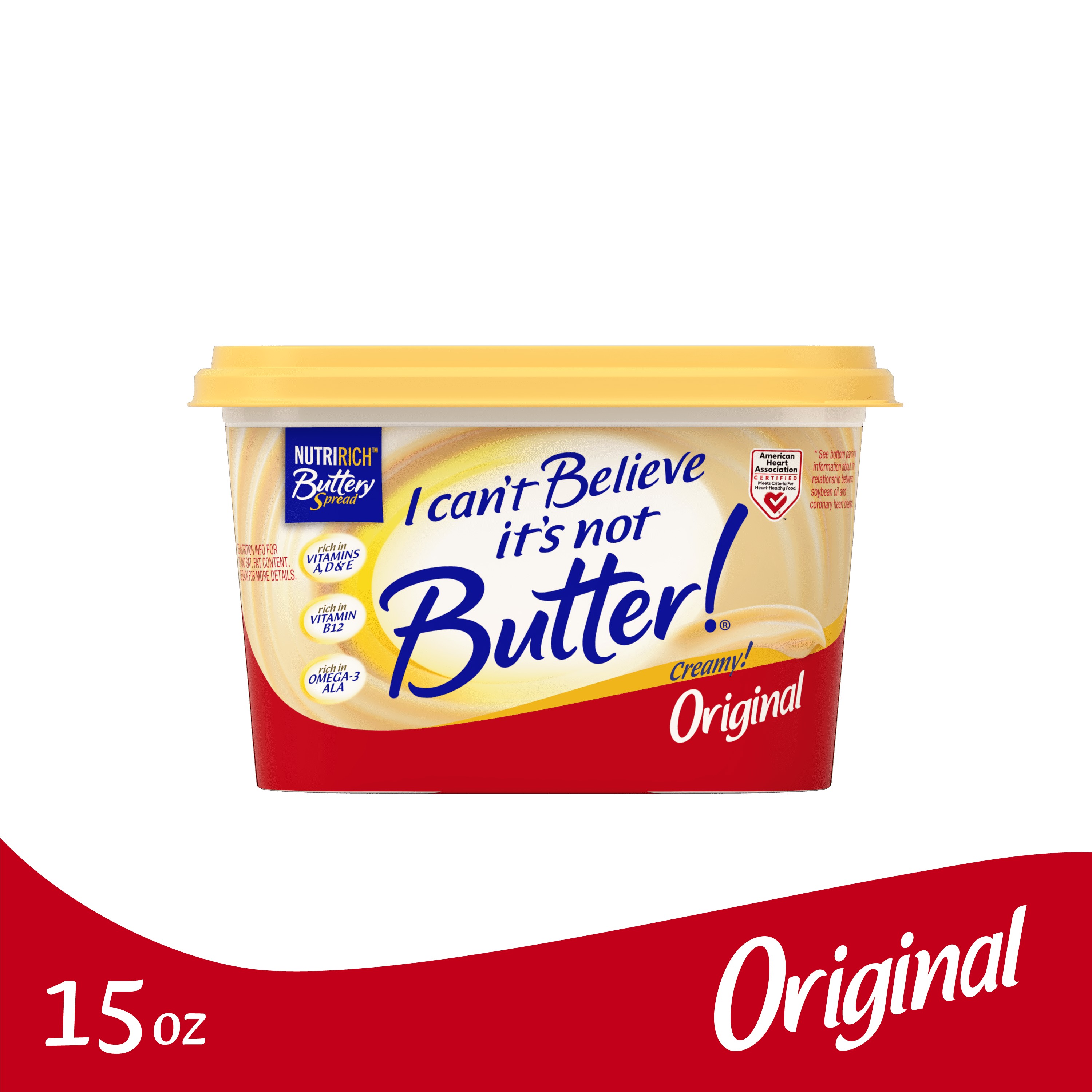 I Can’t Believe It’s Not Butter!® Original, a NutriRich™ Buttery Spread ...