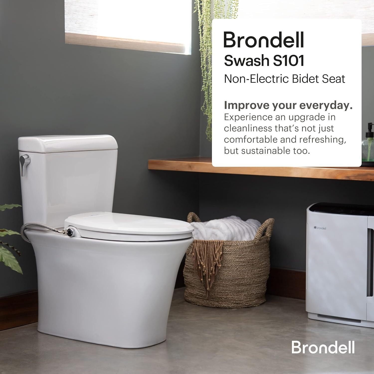 Brondell Swash Ecoseat White Elongated Bidet System Best Deals And