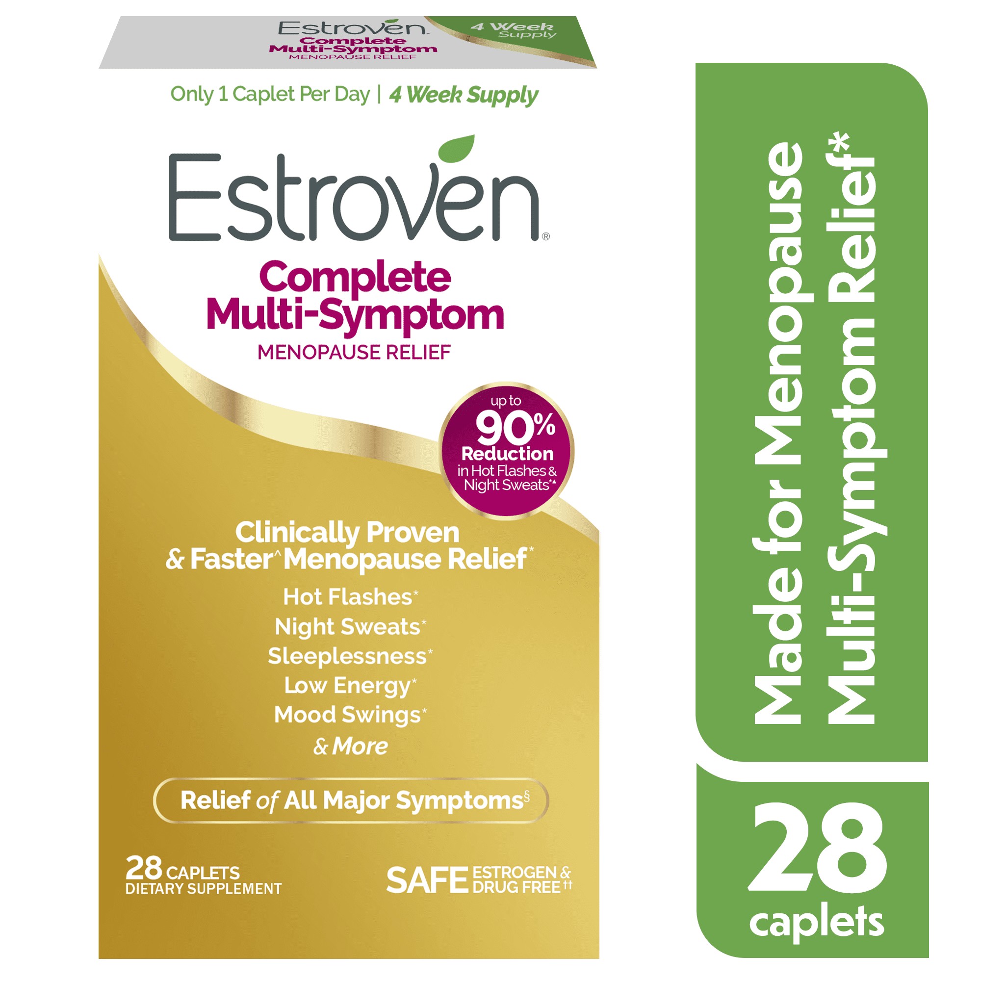 Estroven Complete Multi-Symptom Menopause Relief with Rhapontic Rhubarb ...