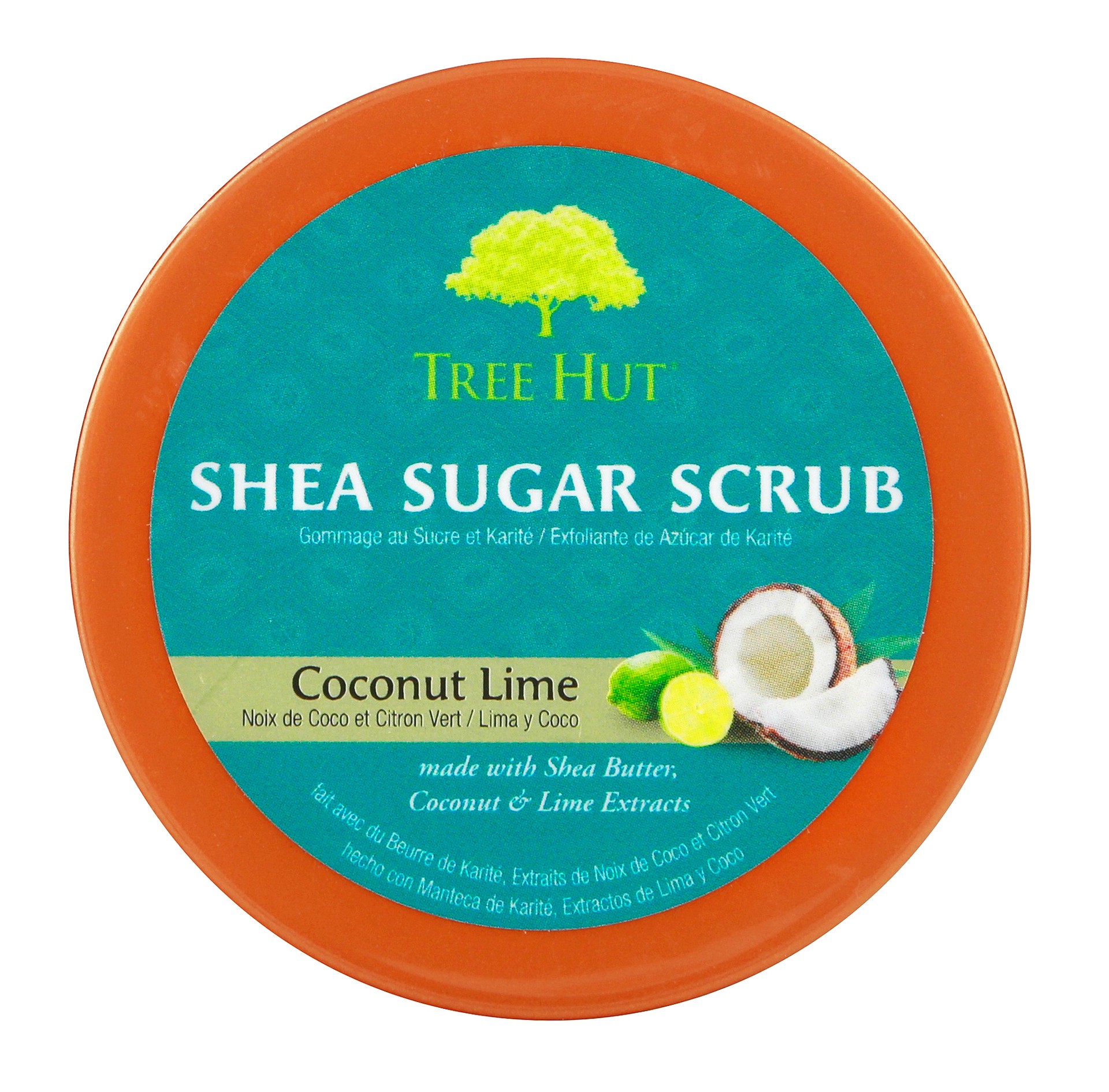 Tree Hut Coconut Lime Shea Sugar Exfoliating and Hydrating Body Scrub ...