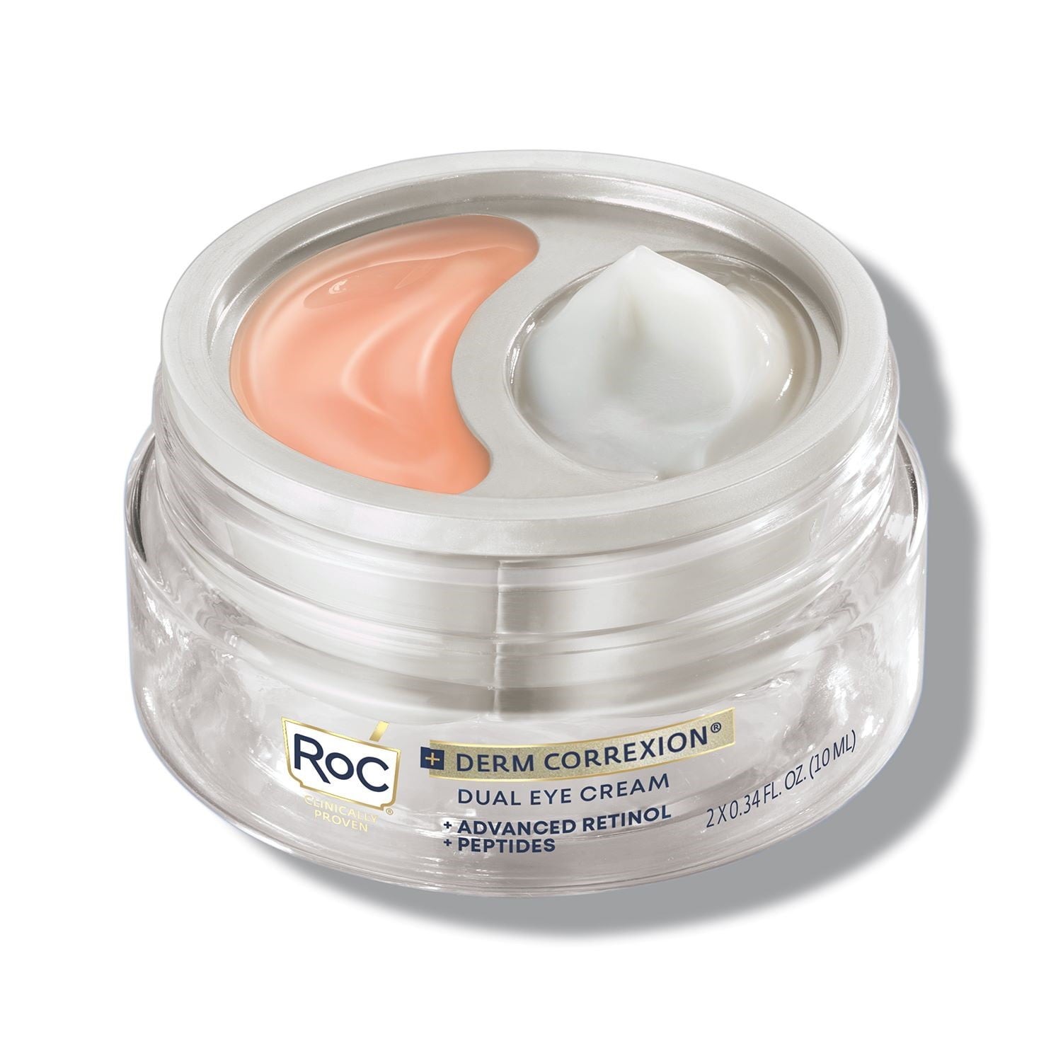 RoC Derm Correxion Dual Eye Cream with Retinol + Peptides for Puffy ...