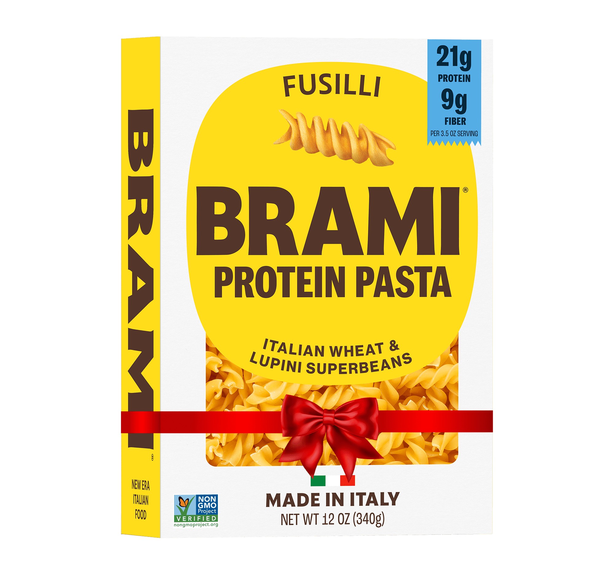 Brami Fusilli Italian Protein Pasta, Lower Carb, High Fiber, Non-GMO ...
