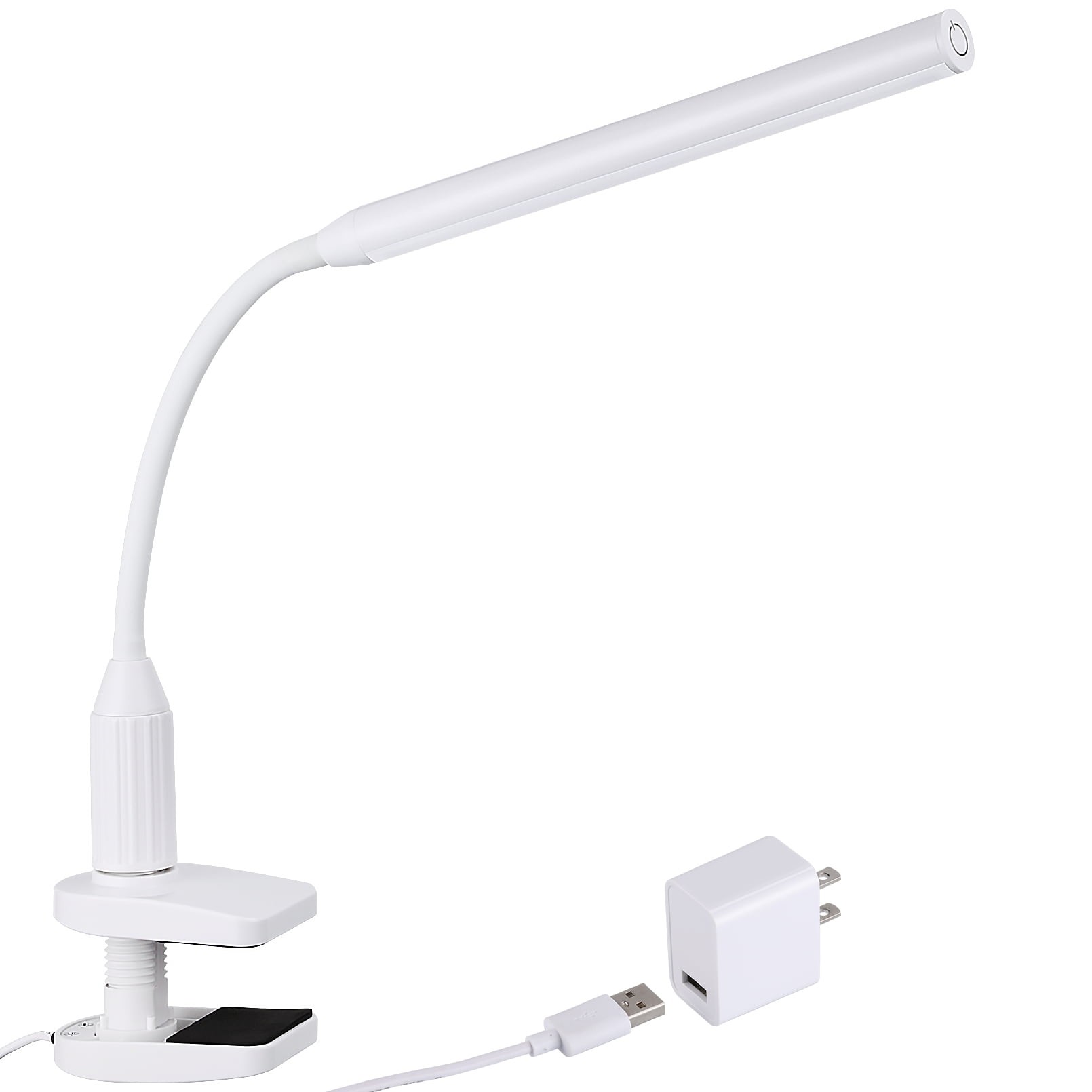 TORCHSTAR 5W Dimmable Clamp Desk Lamp, 26 LEDs Eye-Care Touch Sensitive ...