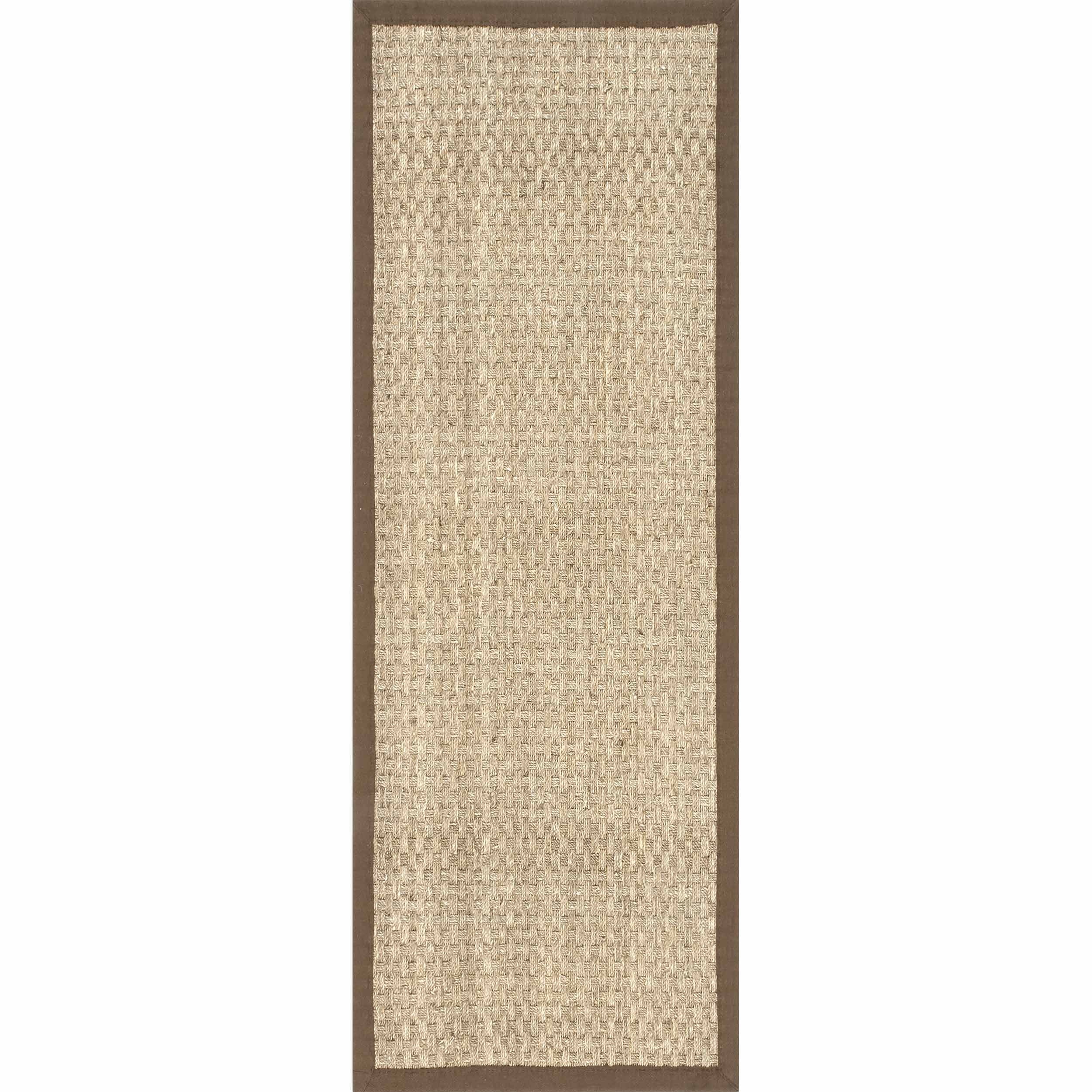 nuLOOM Hesse Checker Weave Seagrass Indoor/Outdoor Area Rug, 2' 6" x 4 ...