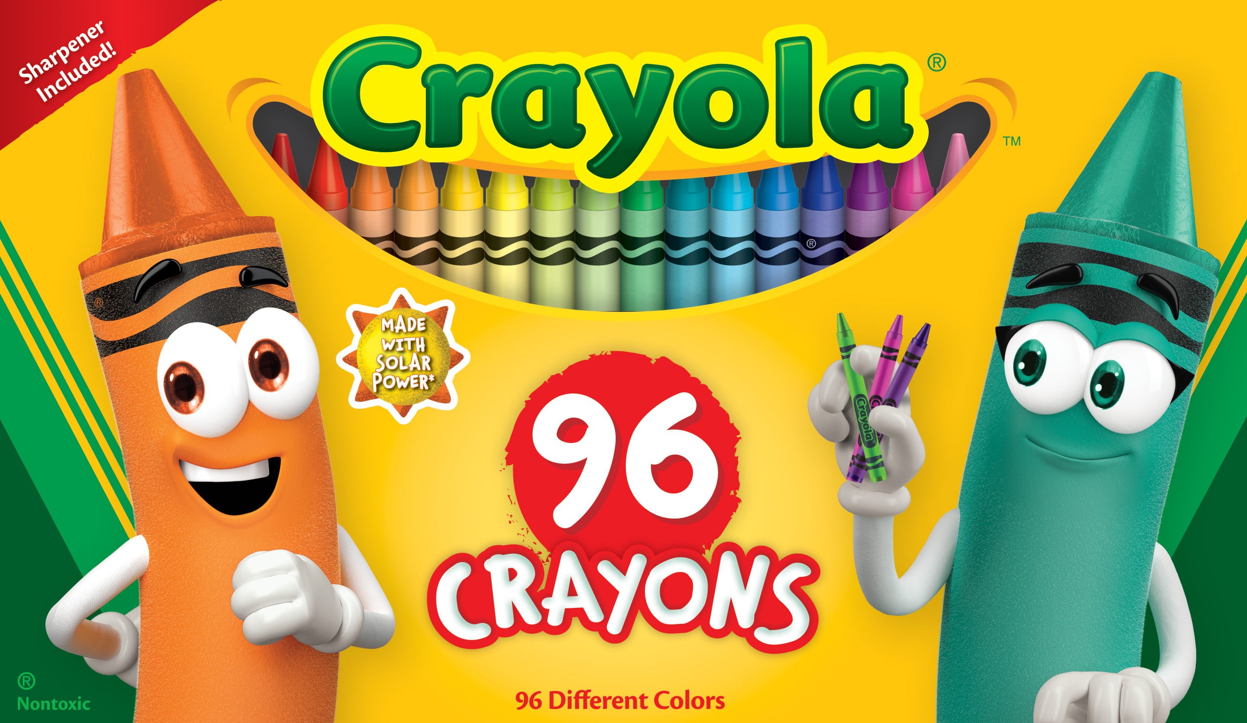 Crayola Crayon Set, 96 Ct, Back to School Supplies, Teacher Supplies ...