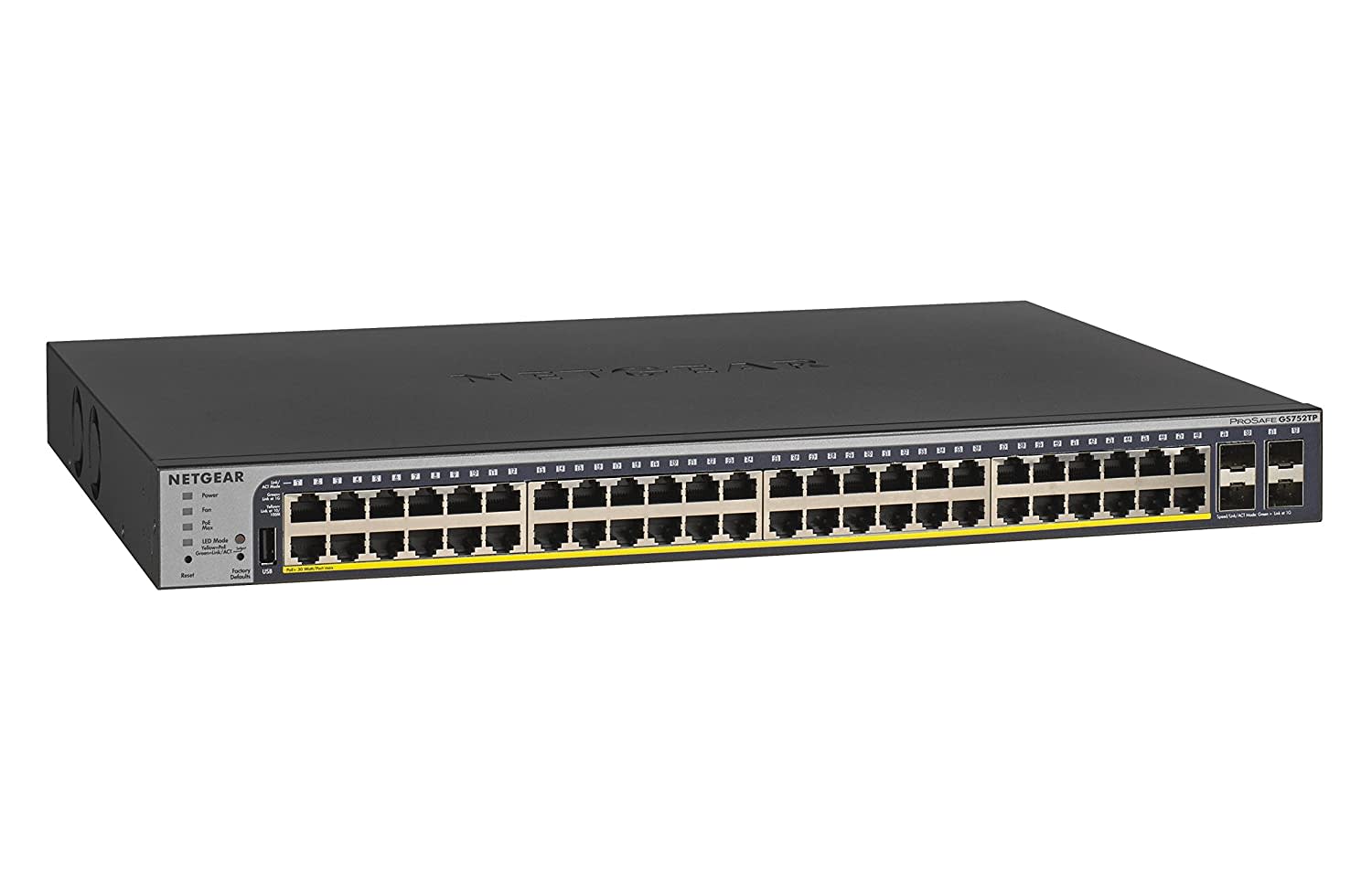 NETGEAR 48-Port Gigabit PoE+ Smart Managed Pro Switch with 4 SFP Ports ...