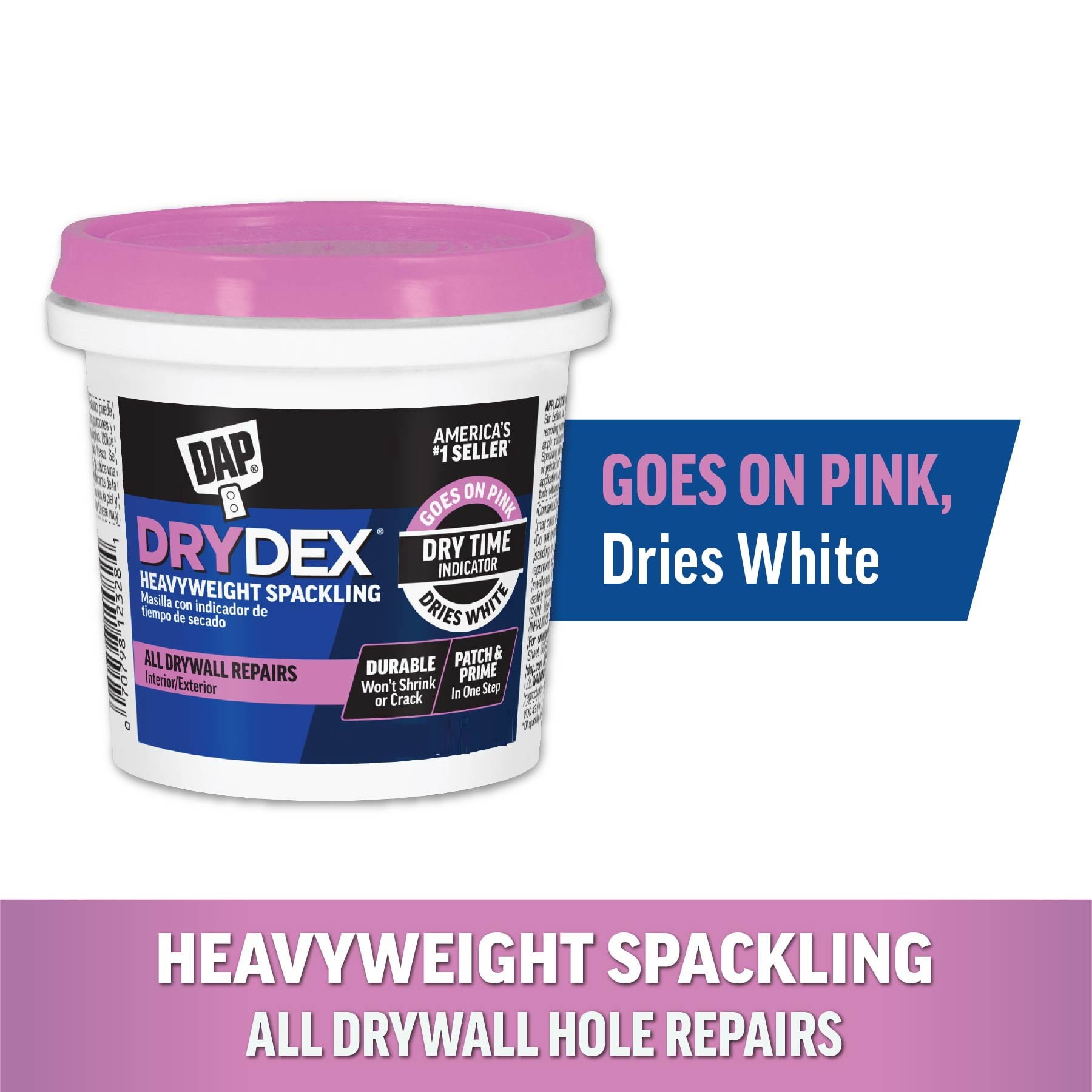 DAP DryDex 8 oz Pink/White Dry Time Indicator Spackling Deals and Price ...