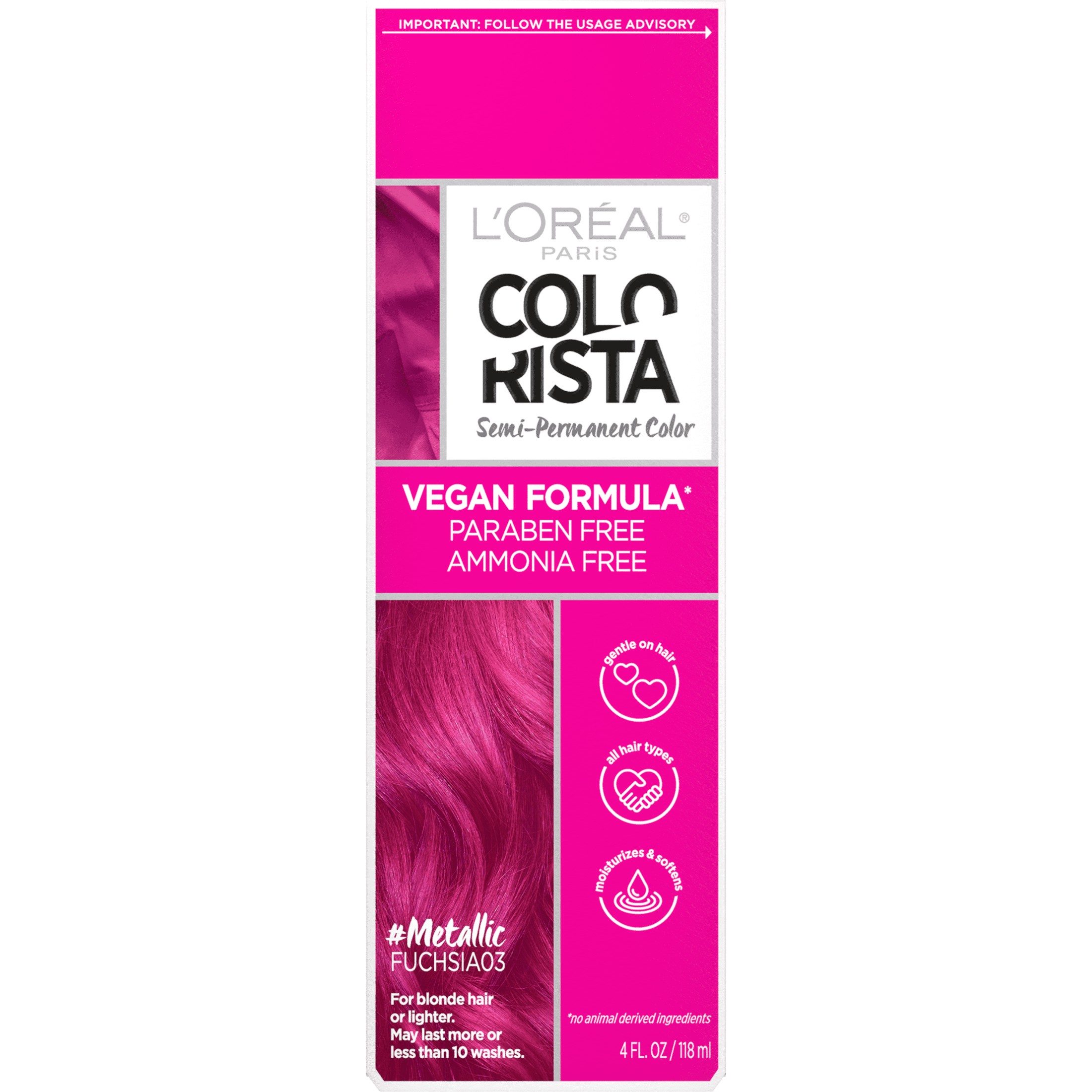 L Oreal Paris Colorista Semi Permanent Hair Color Indigo 1 Kit Pure ...
