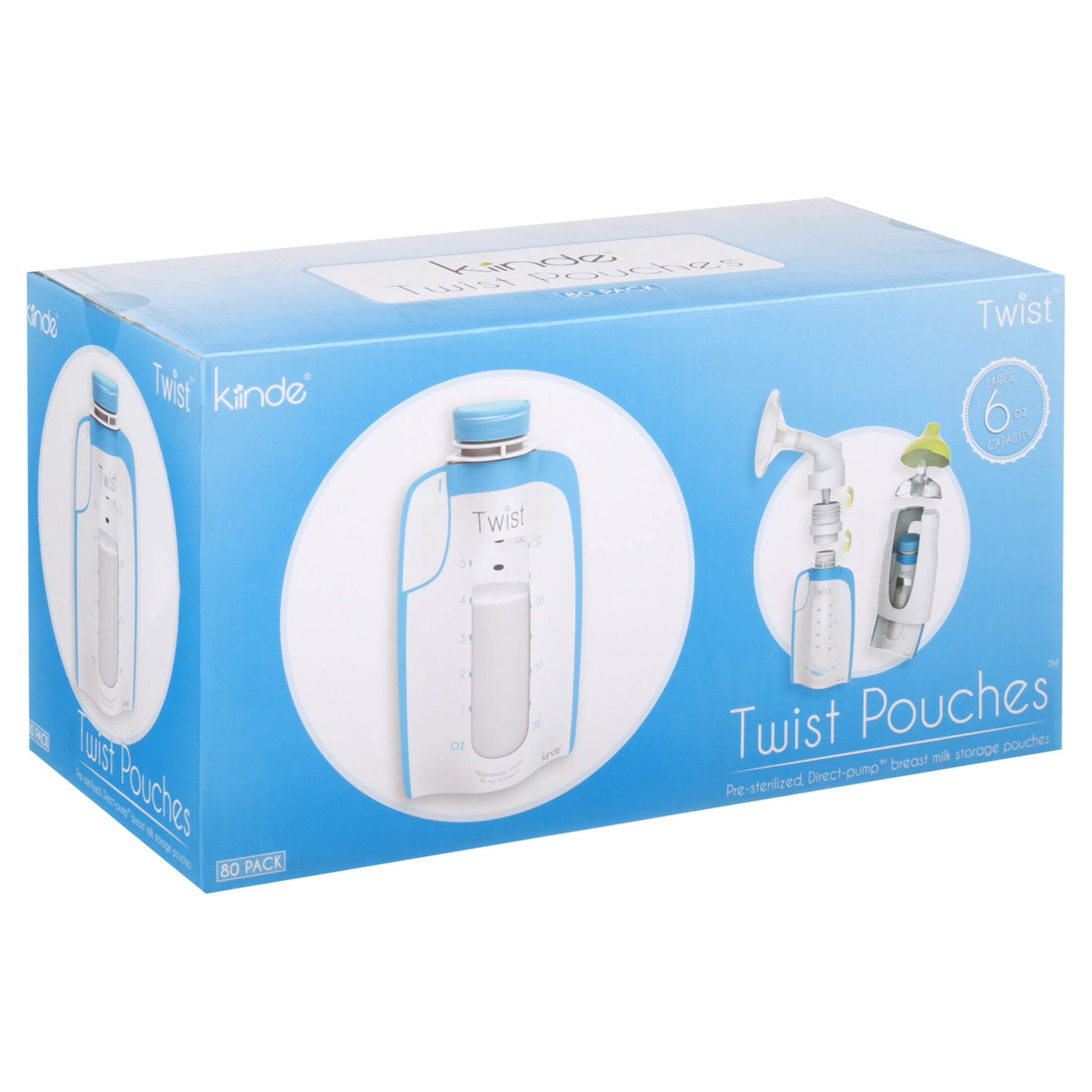Kiinde Twist Pouch Direct-Pump Direct-Feed Twist Cap Breast Milk ...