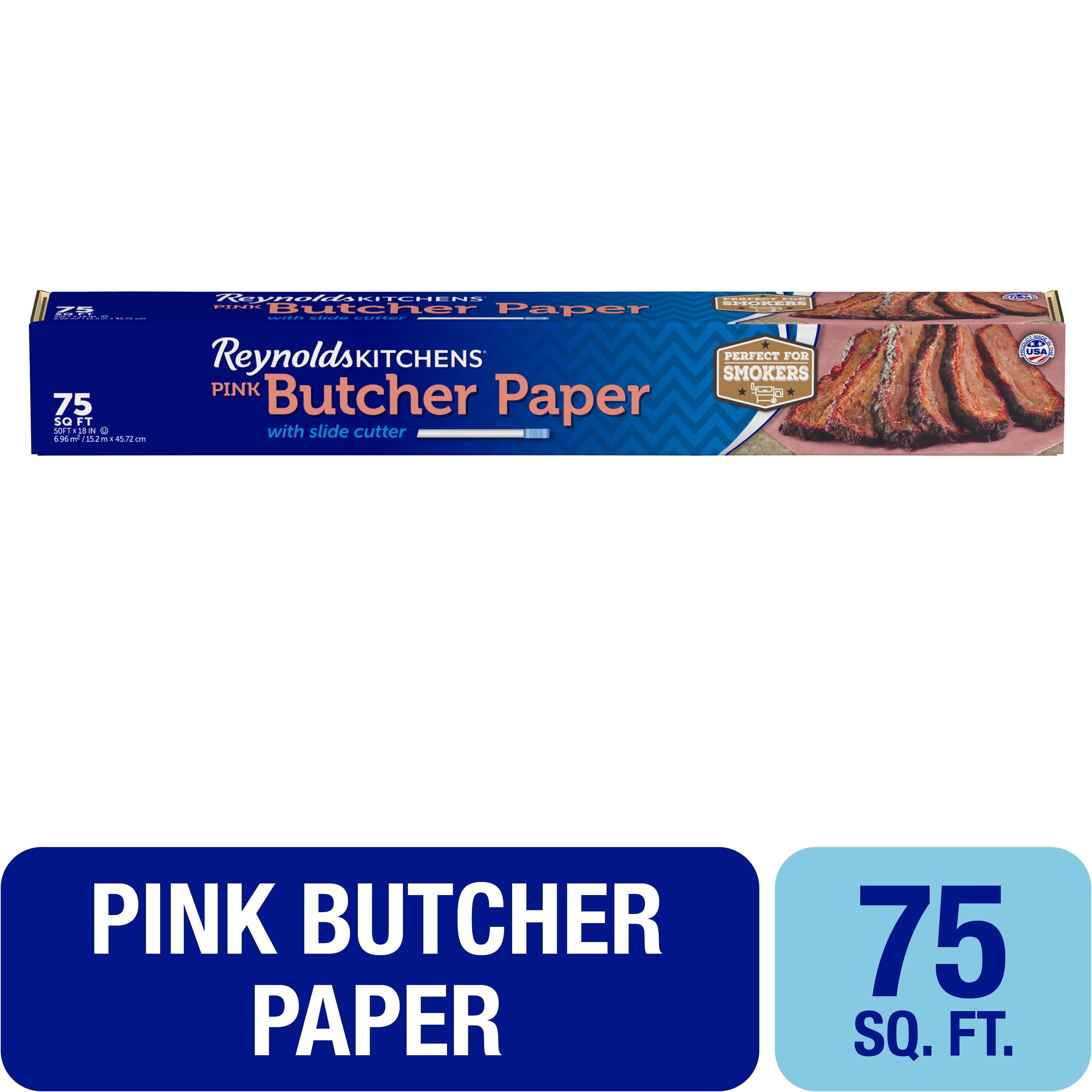 Reynolds Kitchens Butcher Paper for Smoking Meat with Slide Cutter ...