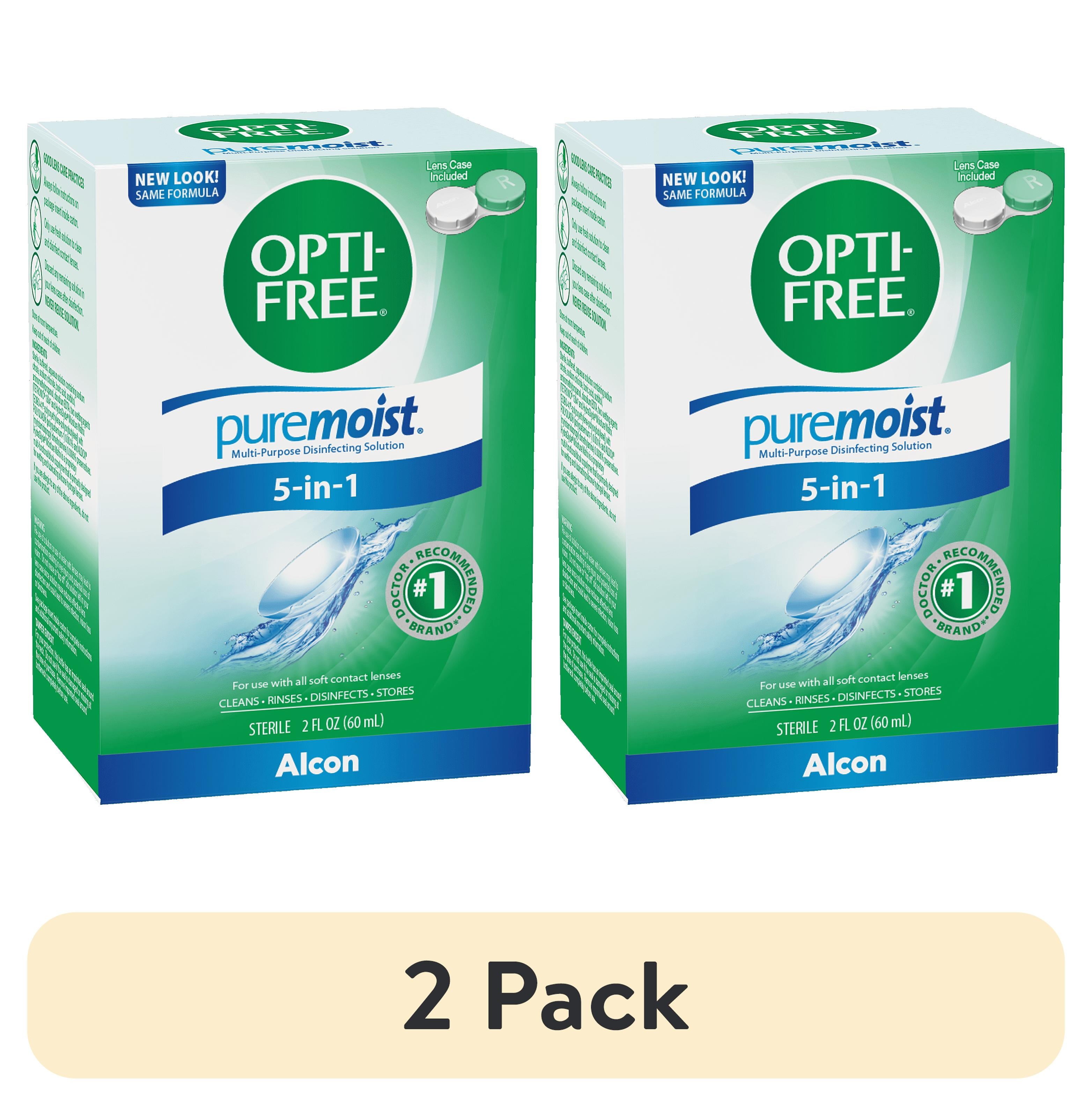 OPTI-FREE Puremoist All Day Comfort Contact Lens Cleaning Solution ...