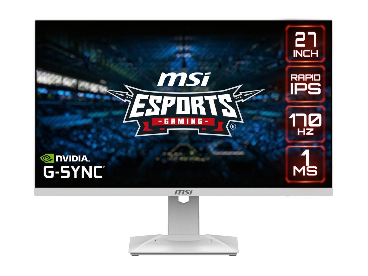 MSI Optix G274QRFW 27" WQHD 2560 x 1440 (2K) IPS 170Hz HDMI ...