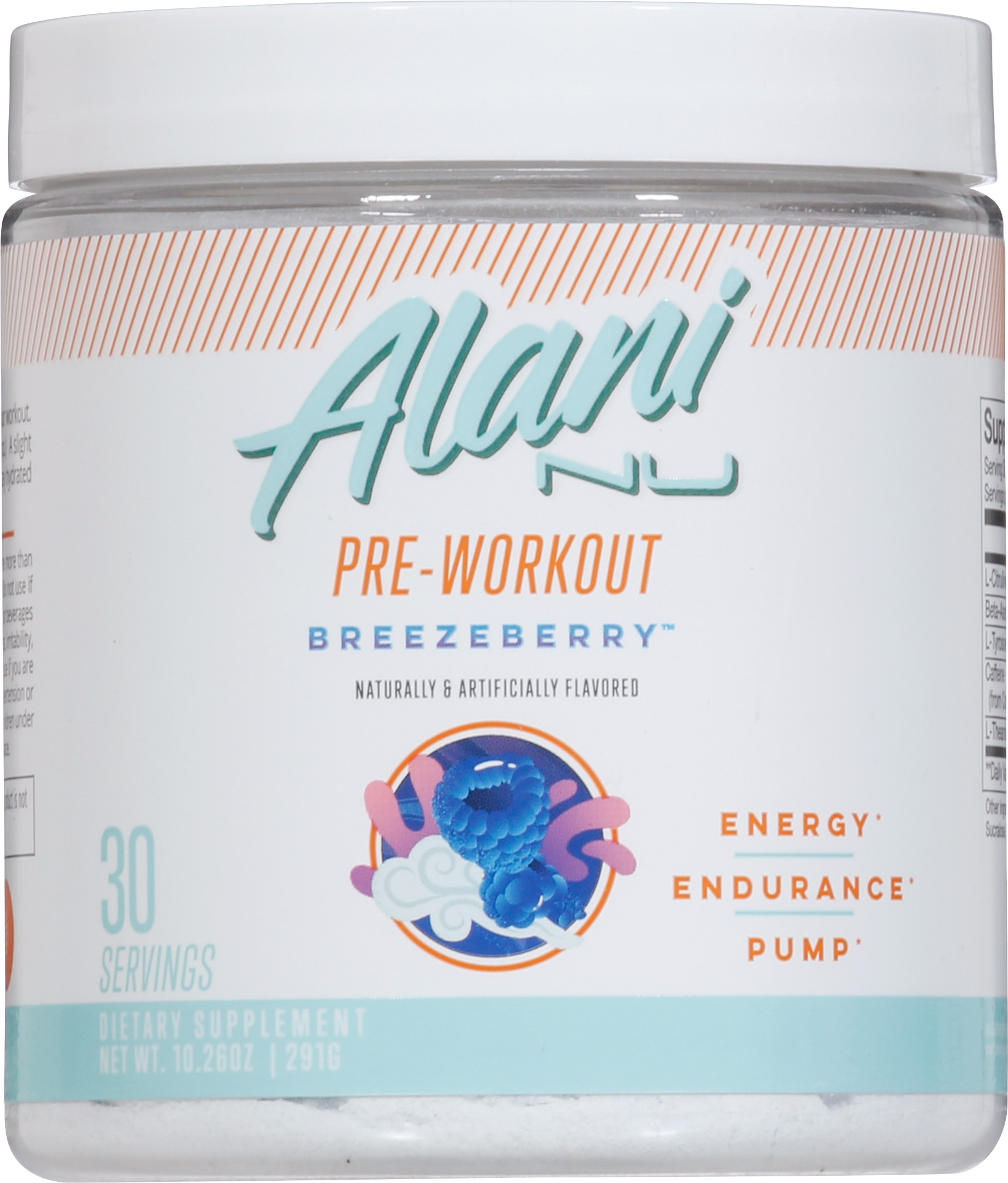 Alani Nu Pre-Workout Supplement Powder, Breezeberry, 30 Servings Best ...