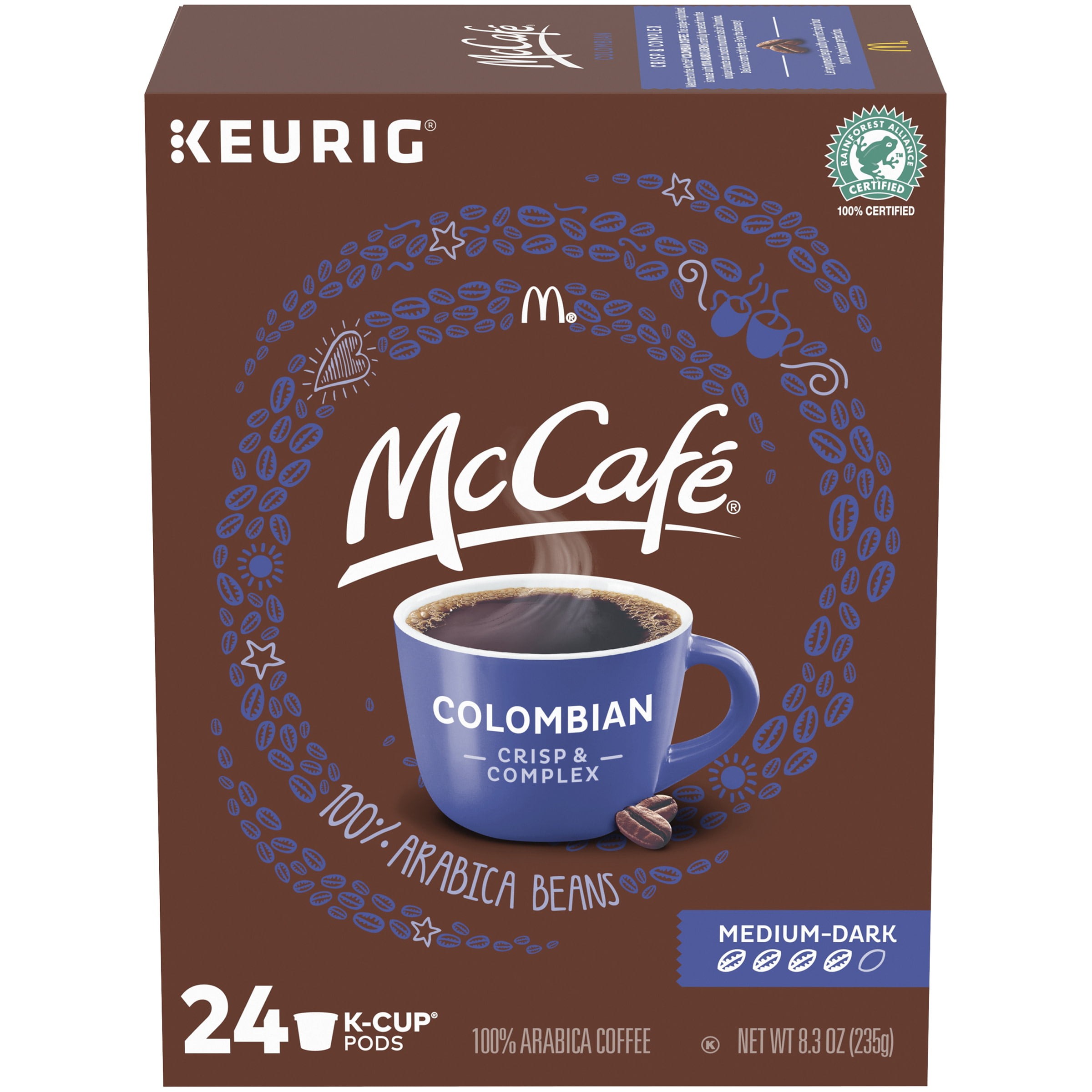 McCafe Medium-Dark Colombian Coffee K-Cup Pods, Caffeinated, 24 ct - 8. ...