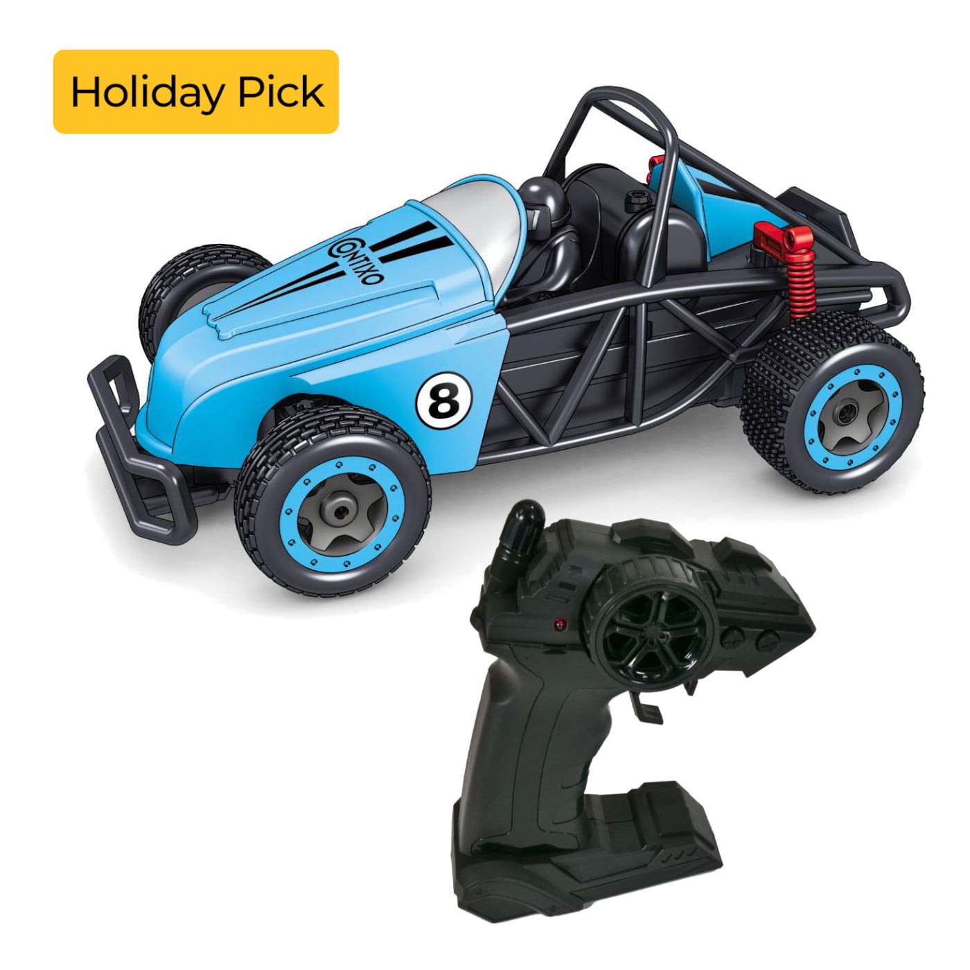 Dual-Speed Road Racing RC Car, 2.4GHz All Terrain Toy Car with 1 ...