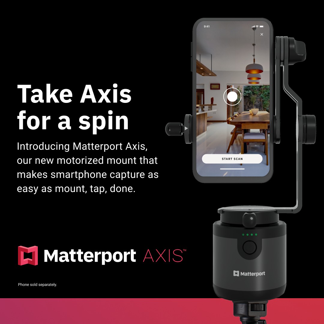 Matterport Axis Gimbal Stabilizer for Smartphone Camera - Motorized ...