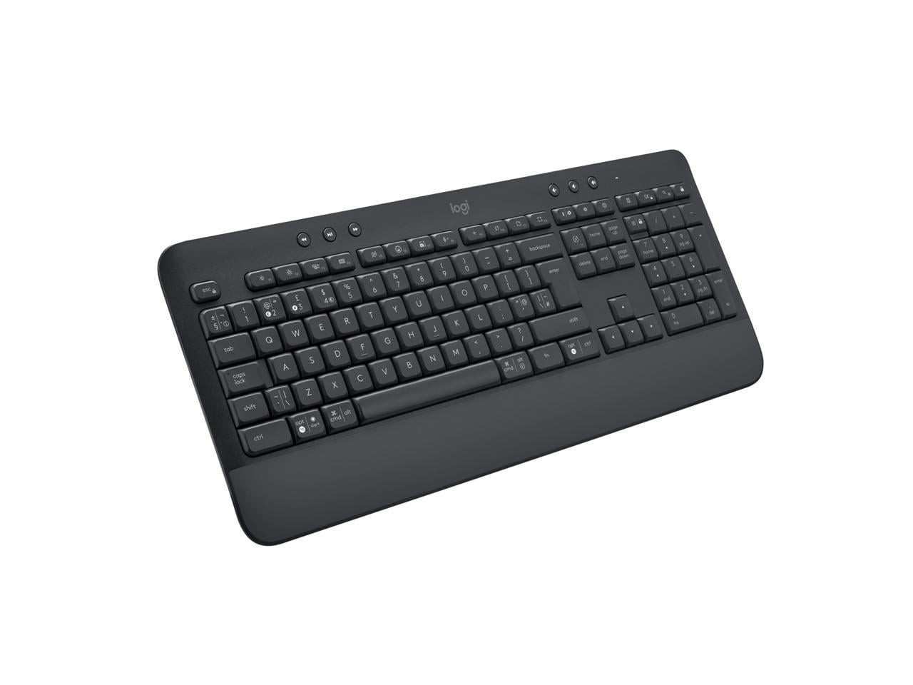 Logitech Signature K650 Comfort Full-Size Wireless Keyboard with Wrist ...