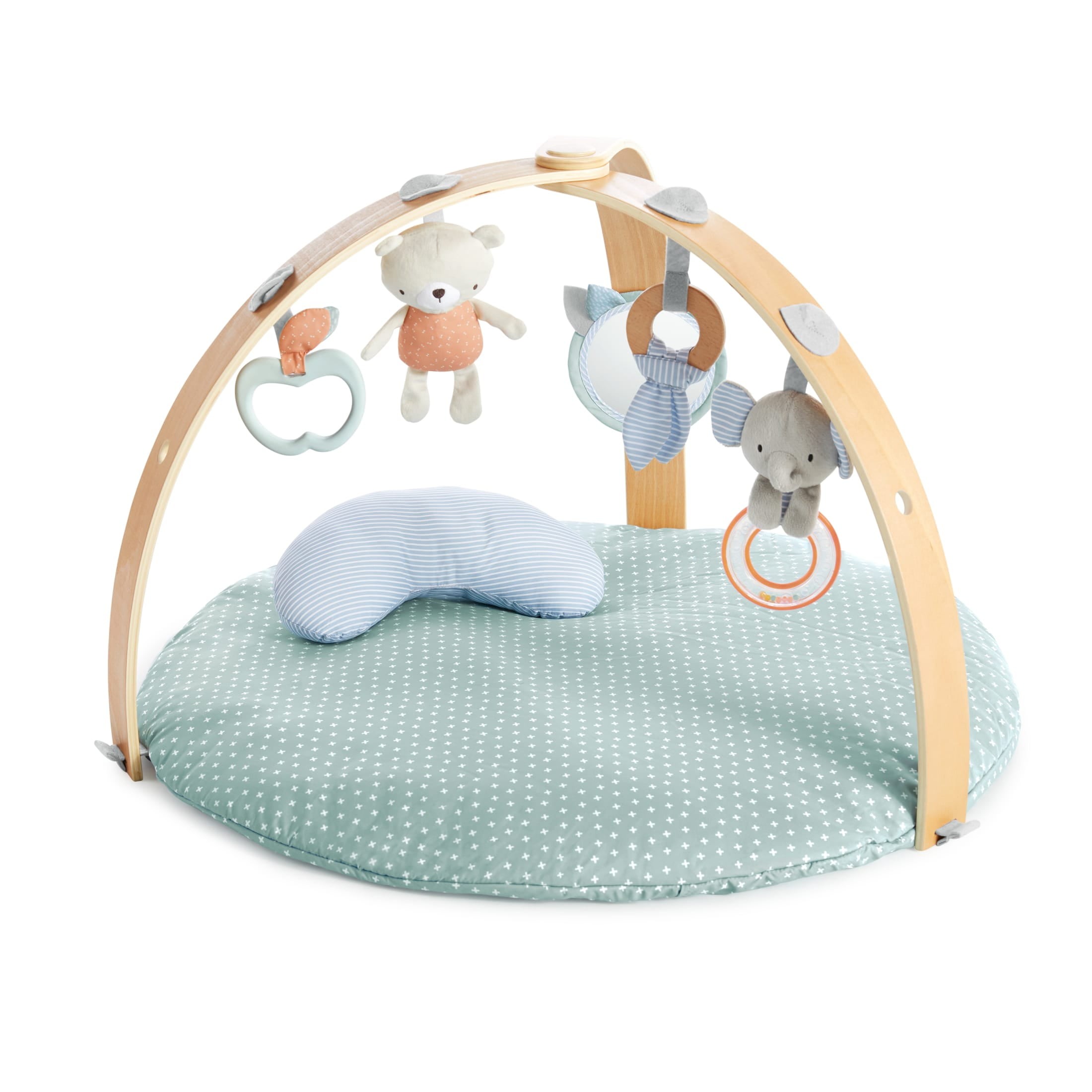 Ingenuity Cozy Spot Reversible Infant Baby Activity Gym & Tummy Time ...