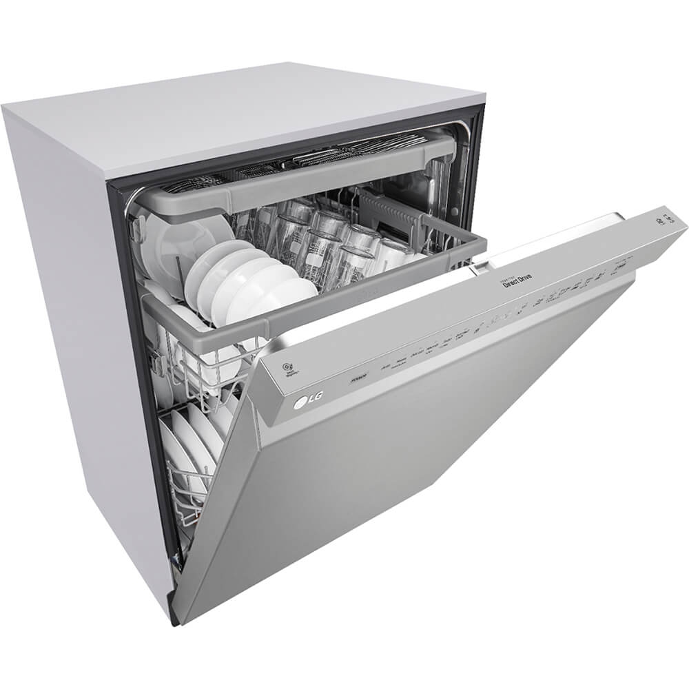 LG LDFN4542S 24 inch Front-Control Built-In Stainless Steel Dishwasher ...