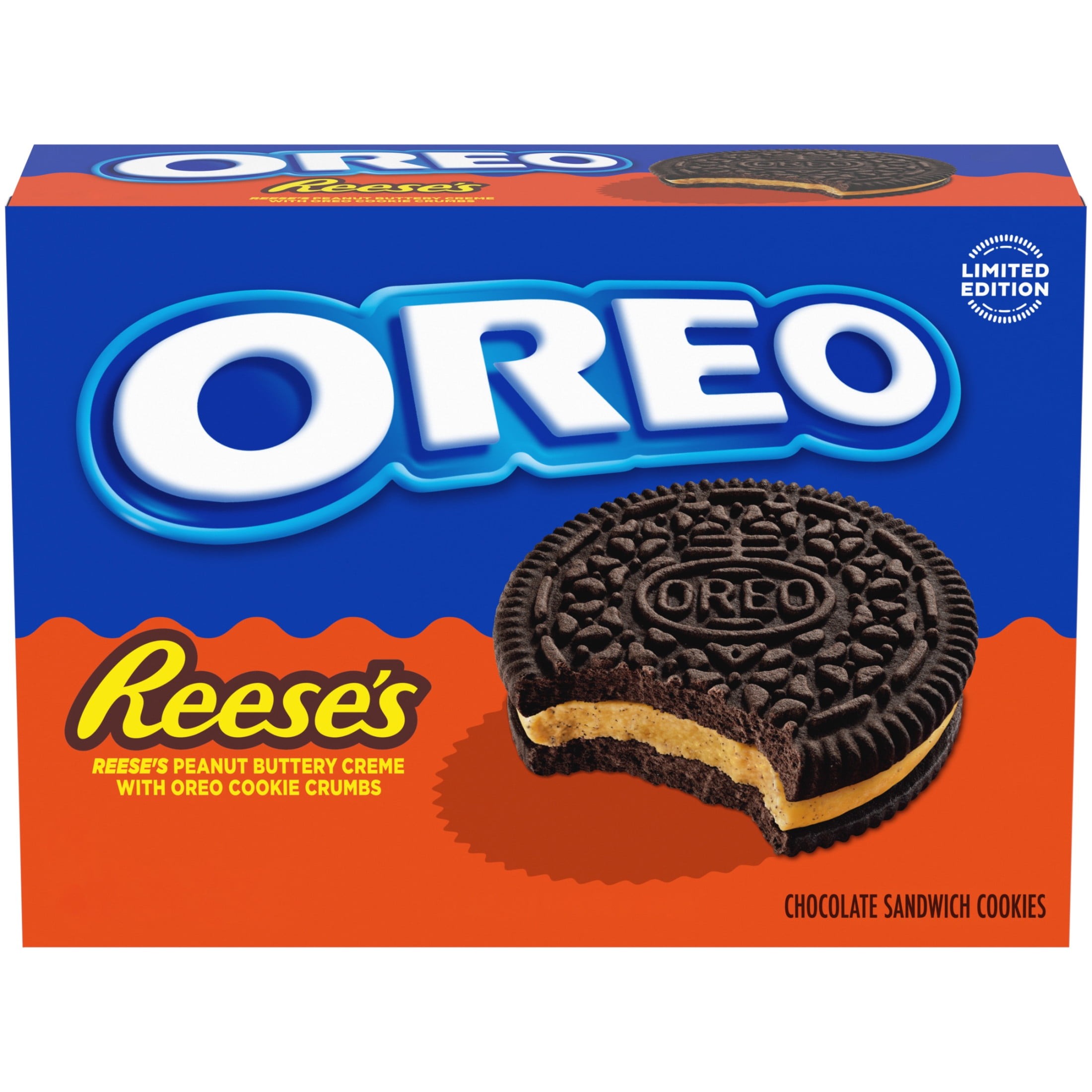 OREO REESE'S Peanut Buttery Creme Chocolate Sandwich Cookies, Limited ...