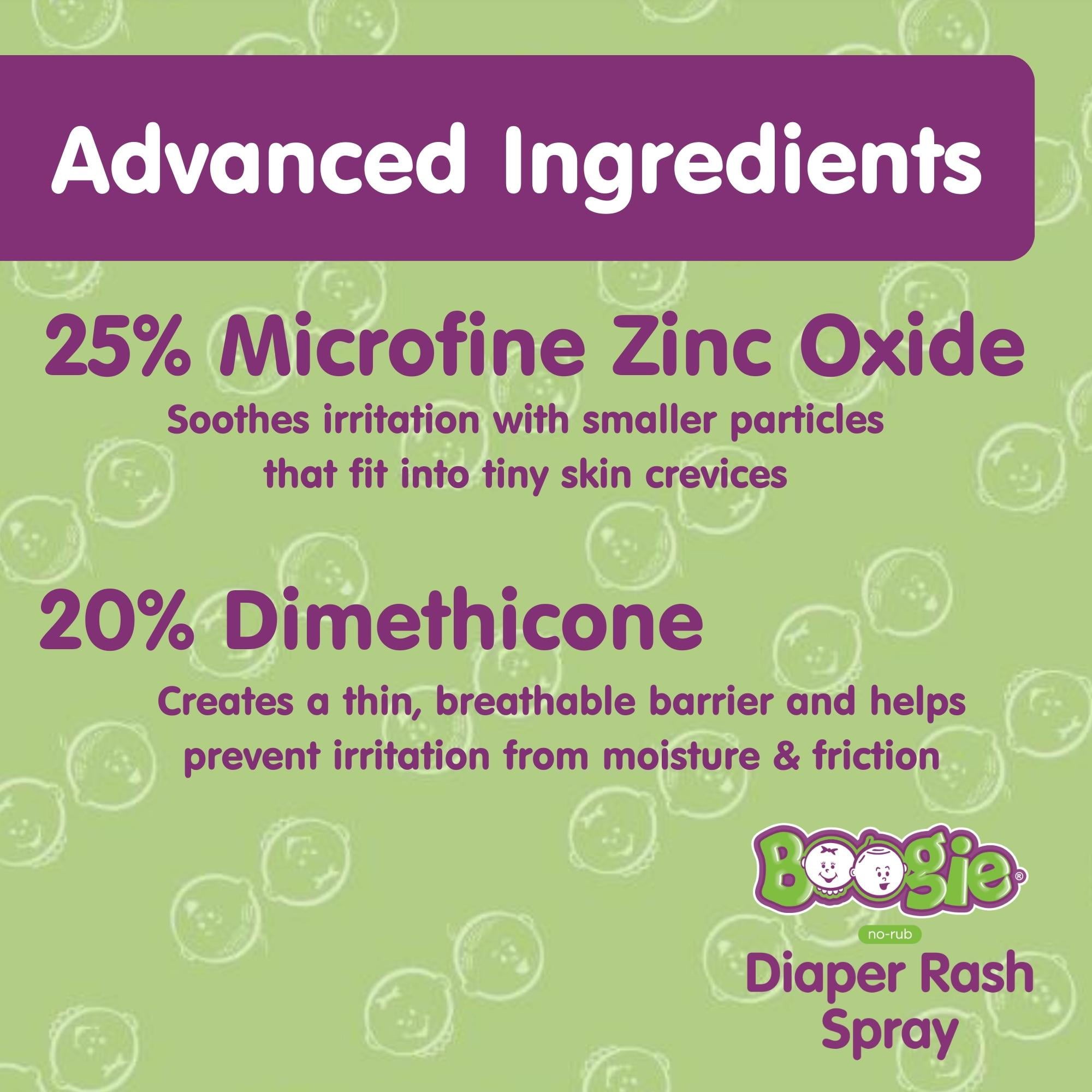 Boogie No-Rub Liquid Diaper Rash Spray with Zinc Oxide, 1.7 fl oz Best ...