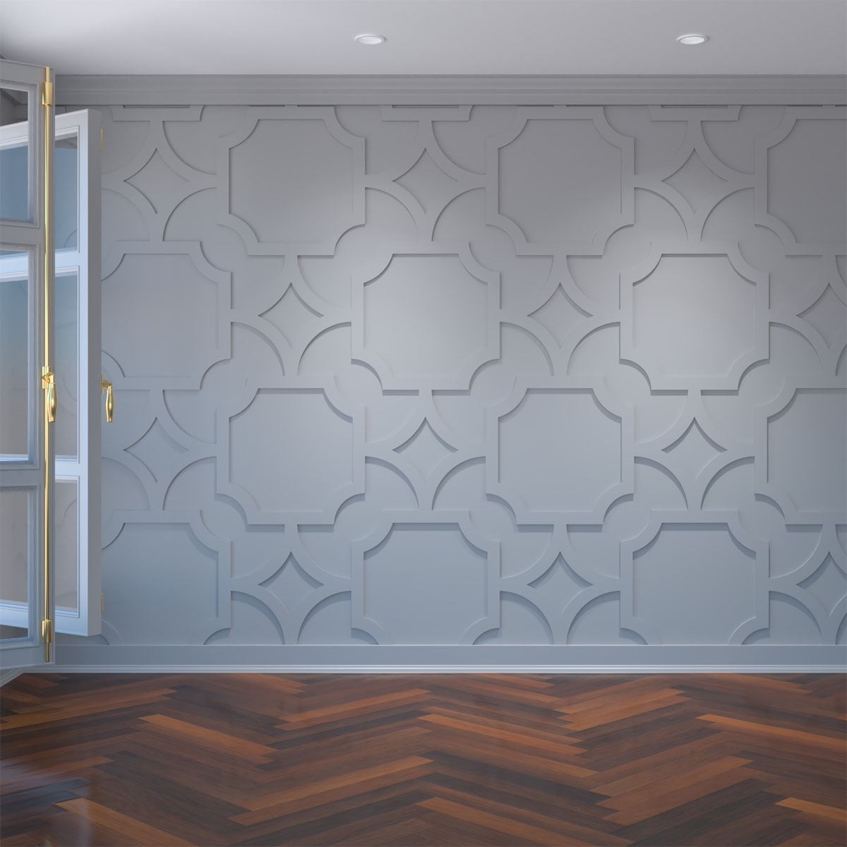 Ekena Millwork Anderson PVC Decorative Fretwork Wall Panels, 42 3/8"W ...