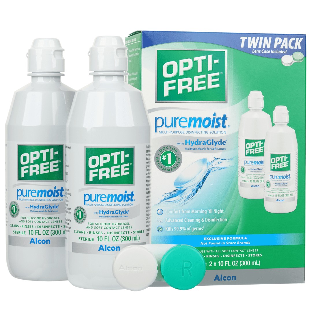 OPTI-FREE Puremoist Multi-Purpose Contact Lens Liquid Solution for ...