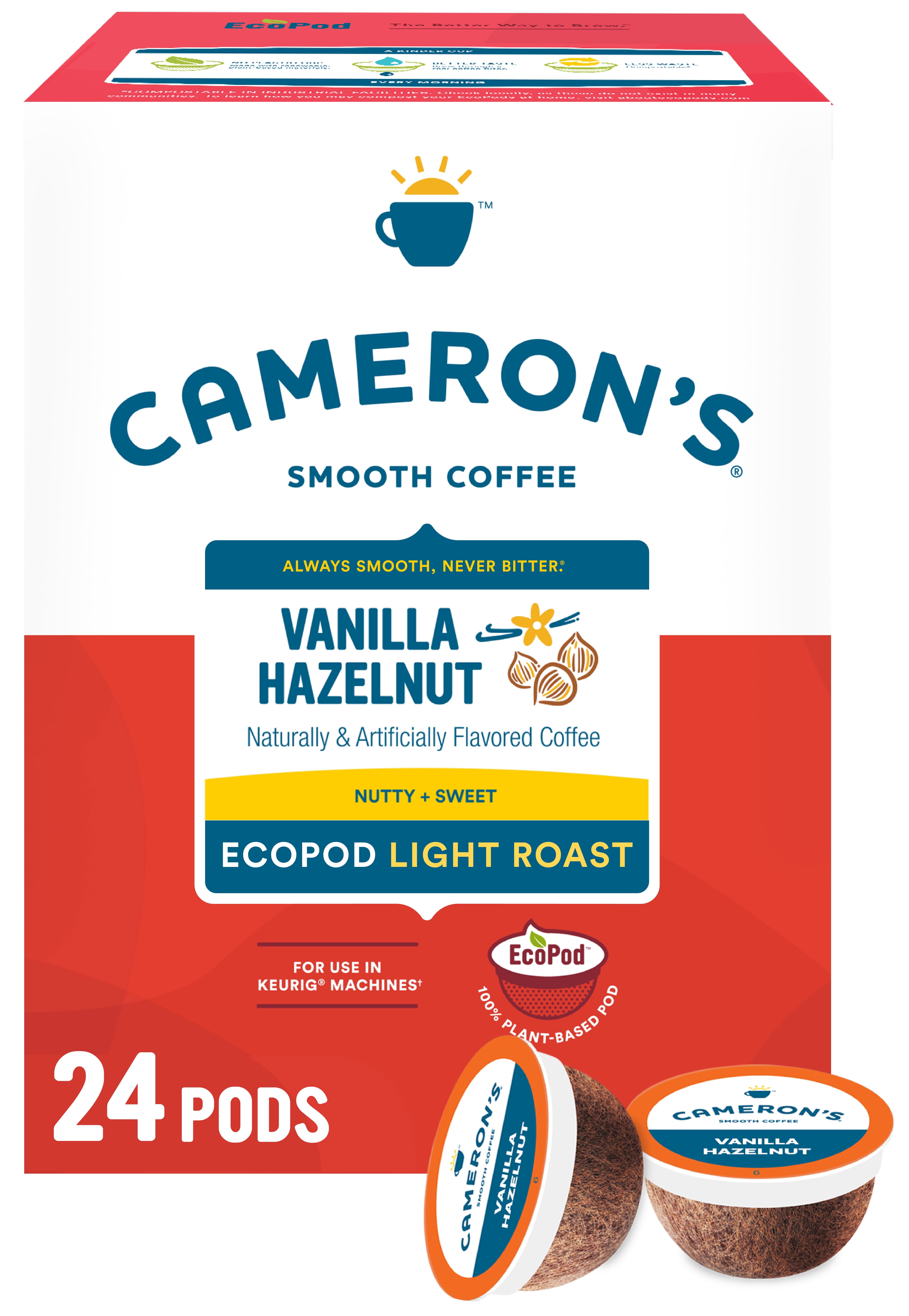Cameron's Coffee Vanilla Hazelnut Flavored Naturally Caffeinated K-Cup ...