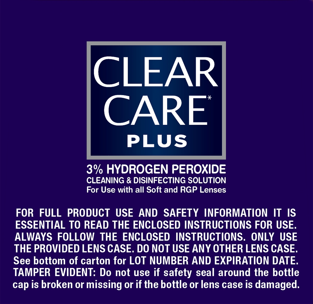 Clear Care Plus Cleaning and Disinfecting Contact Lens Solution, 12 oz ...