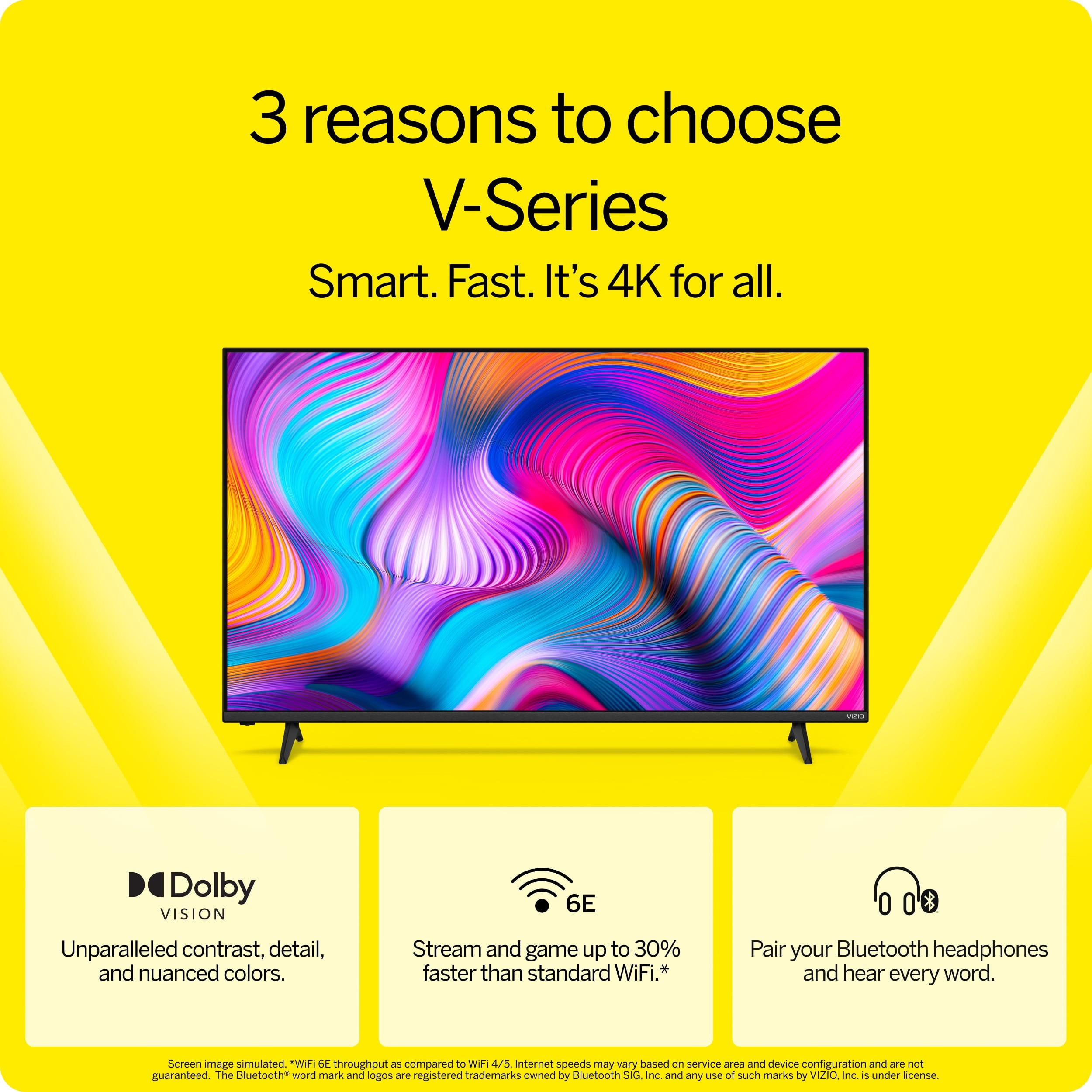 VIZIO 43" Class V-Series 4K LED HDR Smart TV 2023 V435M-K04 Deals and ...