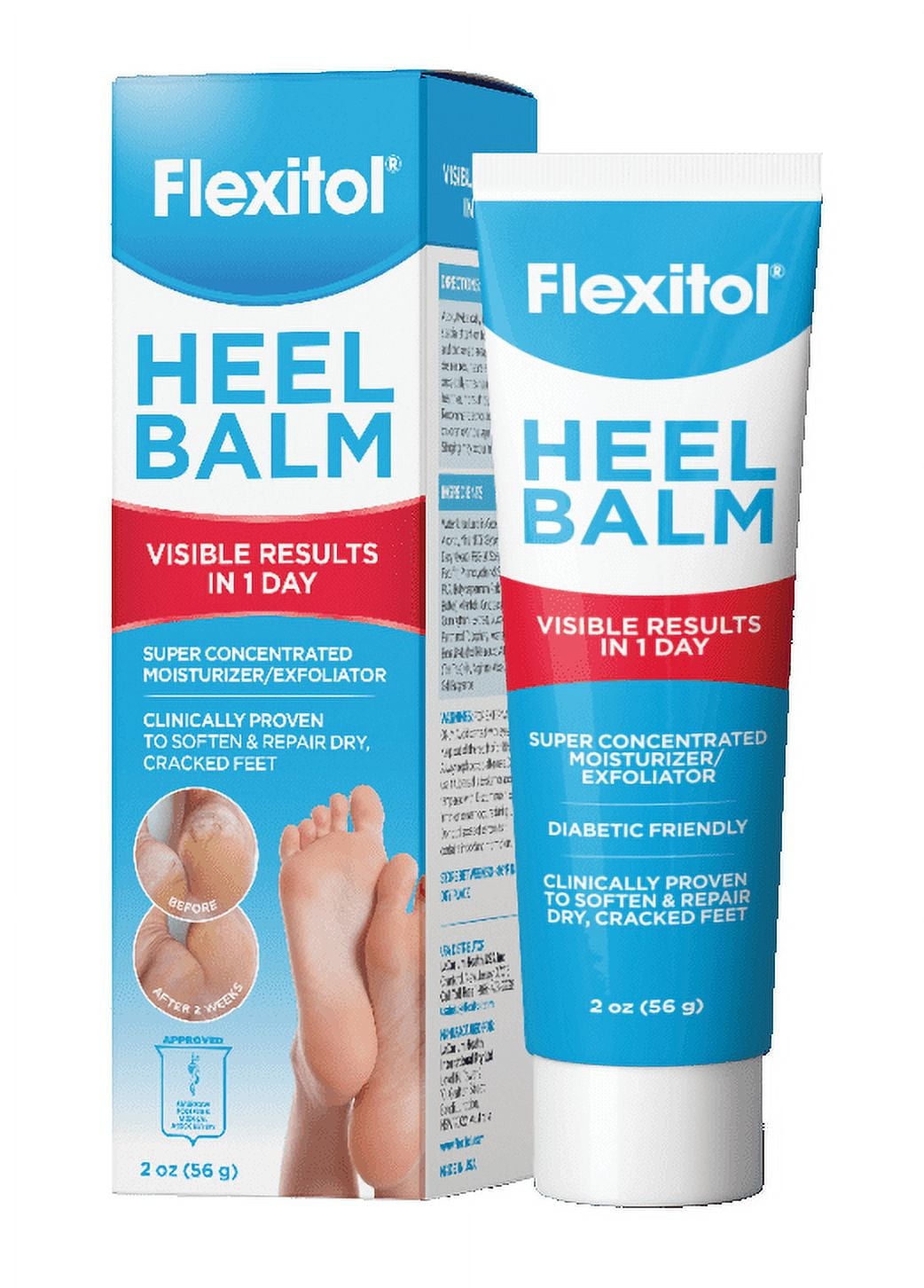 Flexitol Heel Balm, Rich Moisturizing & Exfoliating Foot Cream, 2 oz ...