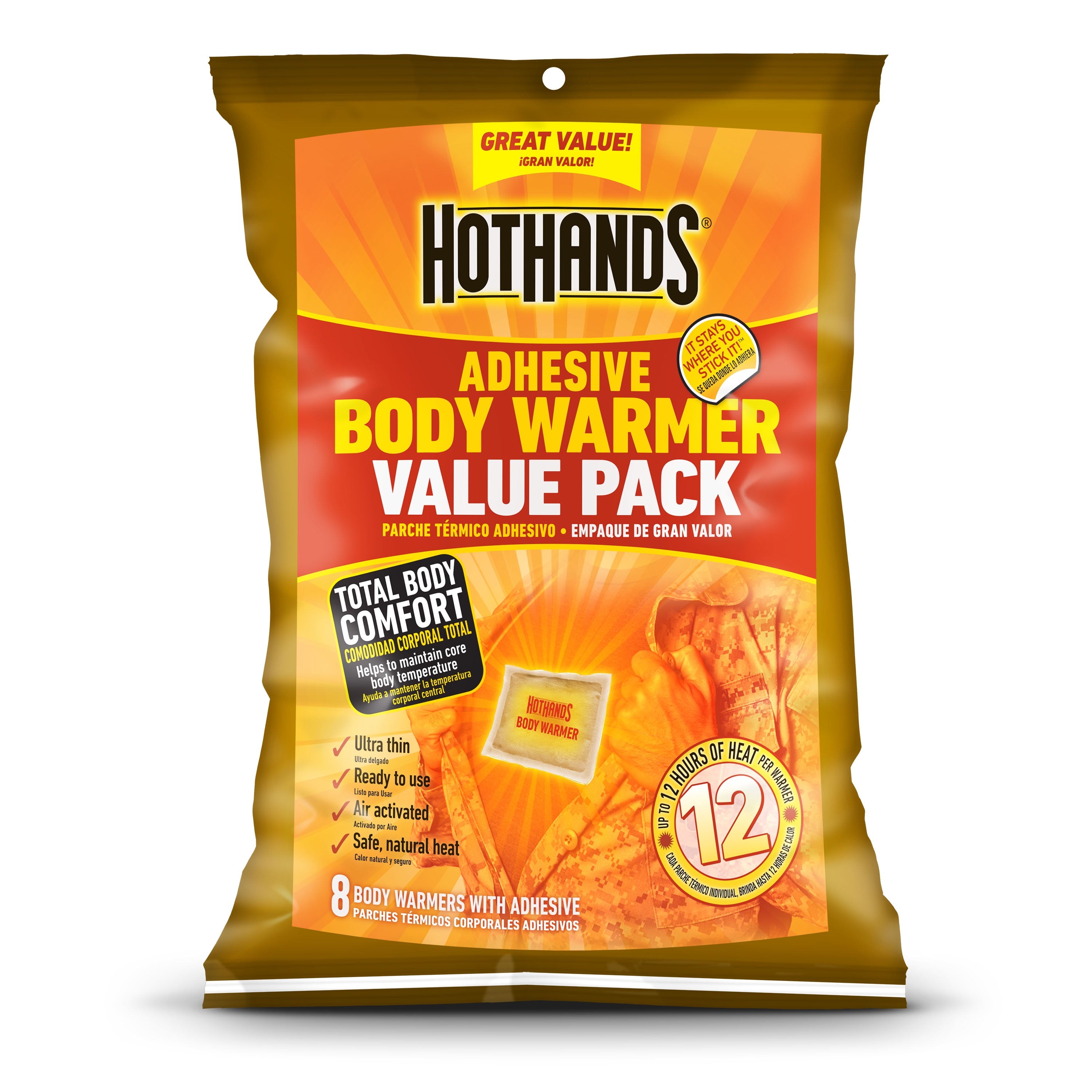 HotHands Stick-On Body Warmers - 8 Pack Deals and Price History at ...