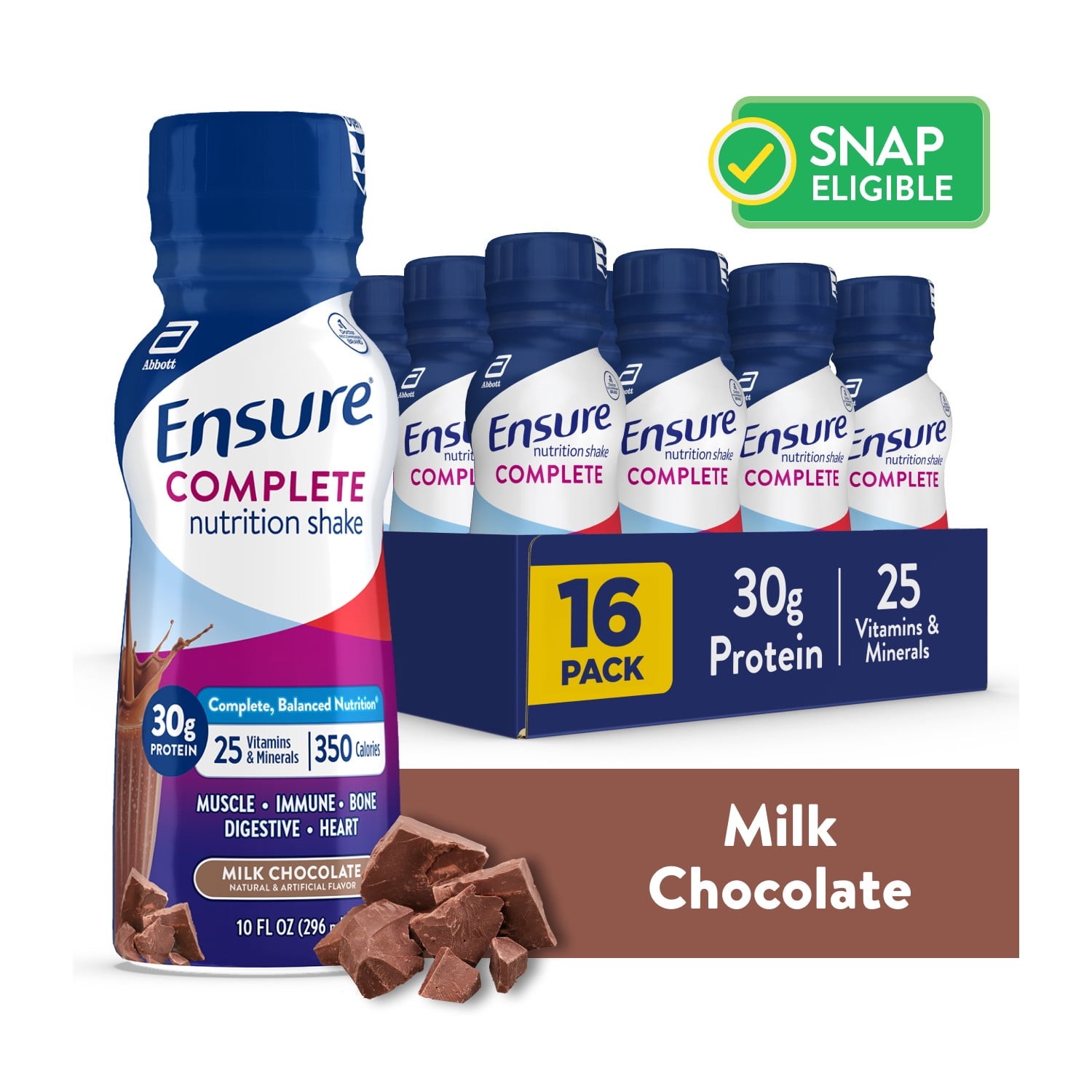 Ensure COMPLETE Nutrition Shake, 30g Protein, Milk Chocolate, 10 fl oz ...