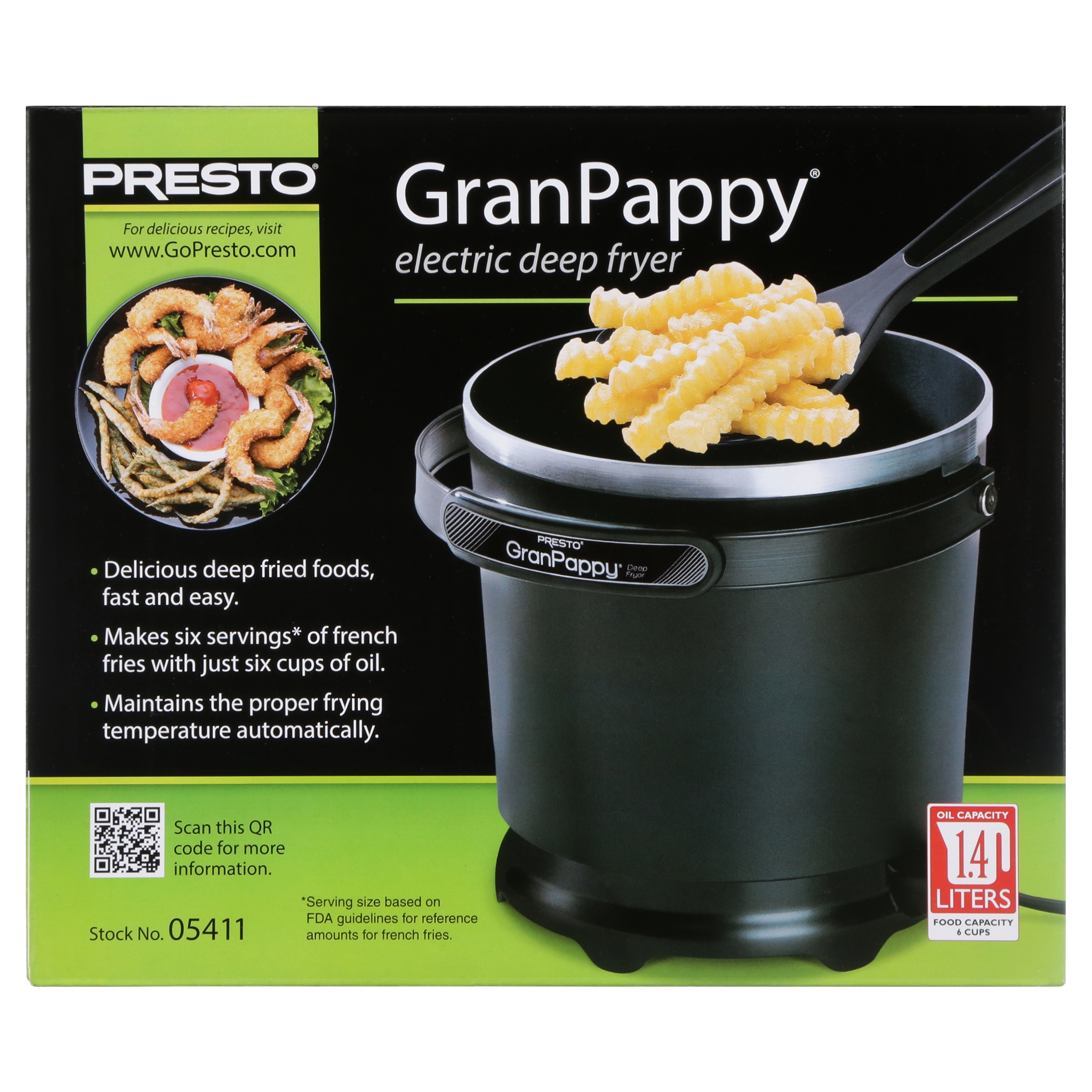 Presto® Gran Pappy® Electric Deep Fryer 05411 Best Deals and Price ...