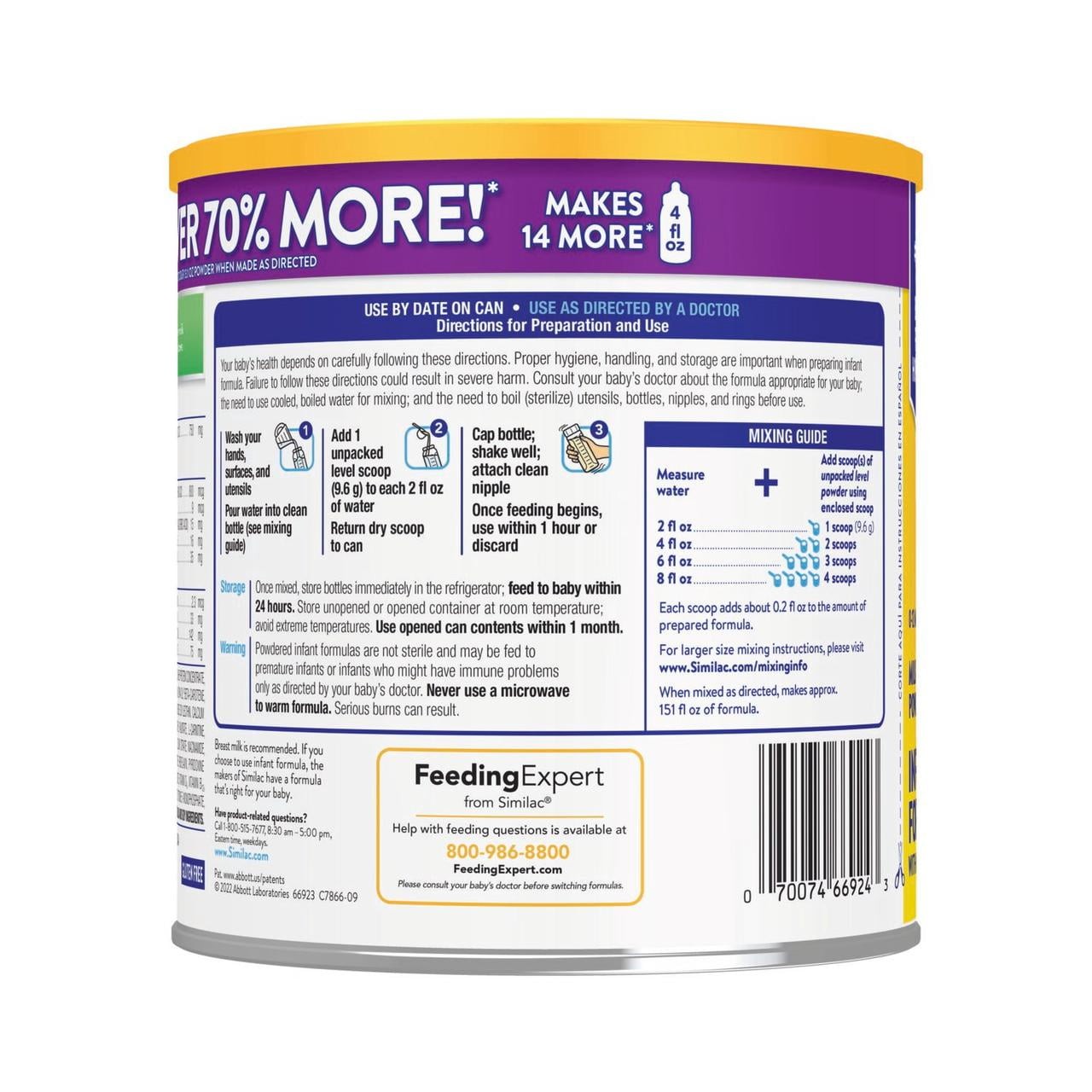 Similac NeoSure Premature Post-Discharge Powder Baby Formula, 22.8-oz ...