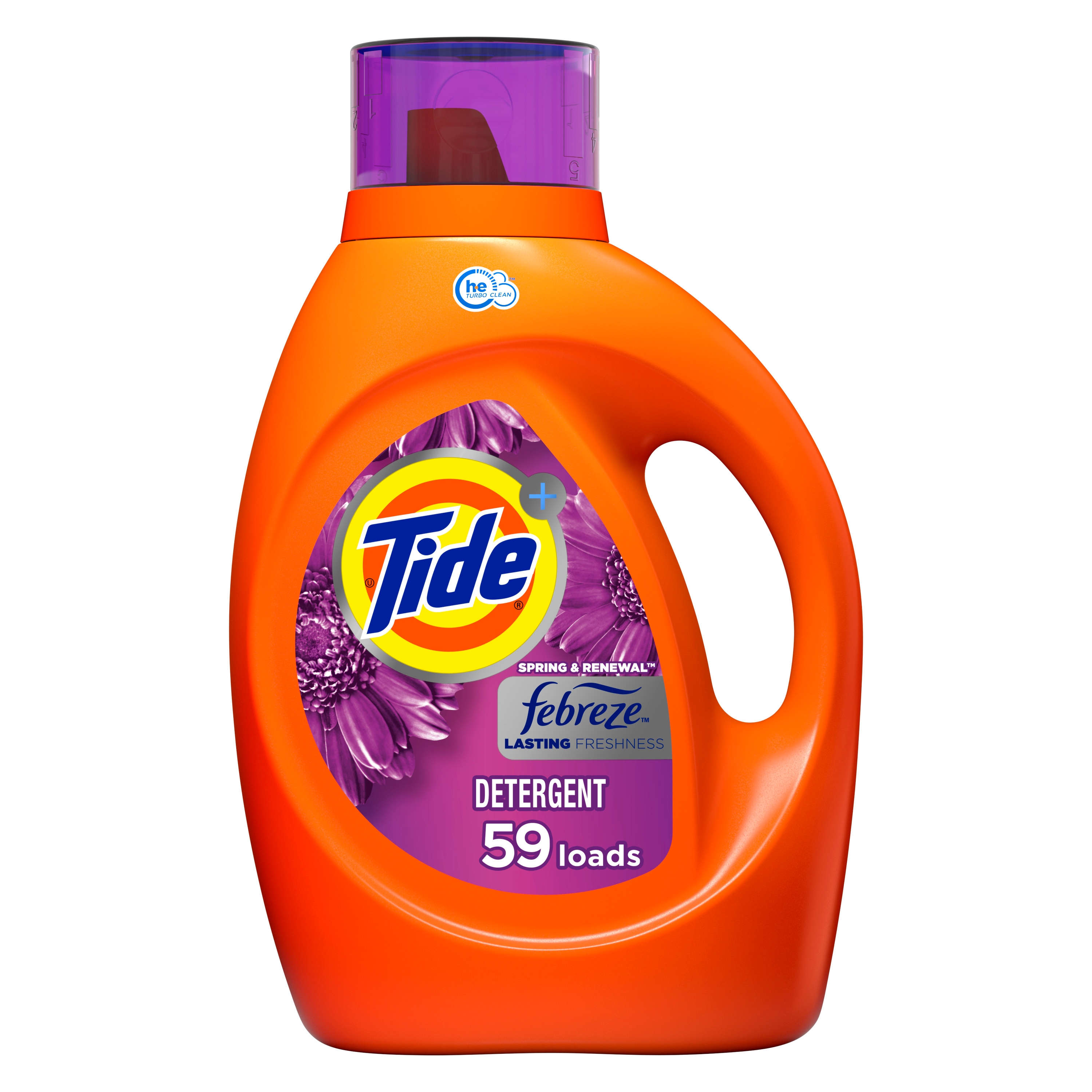 Tide Spring & Renewal HE, 59 Loads Liquid Laundry Detergent, 92 fl oz ...