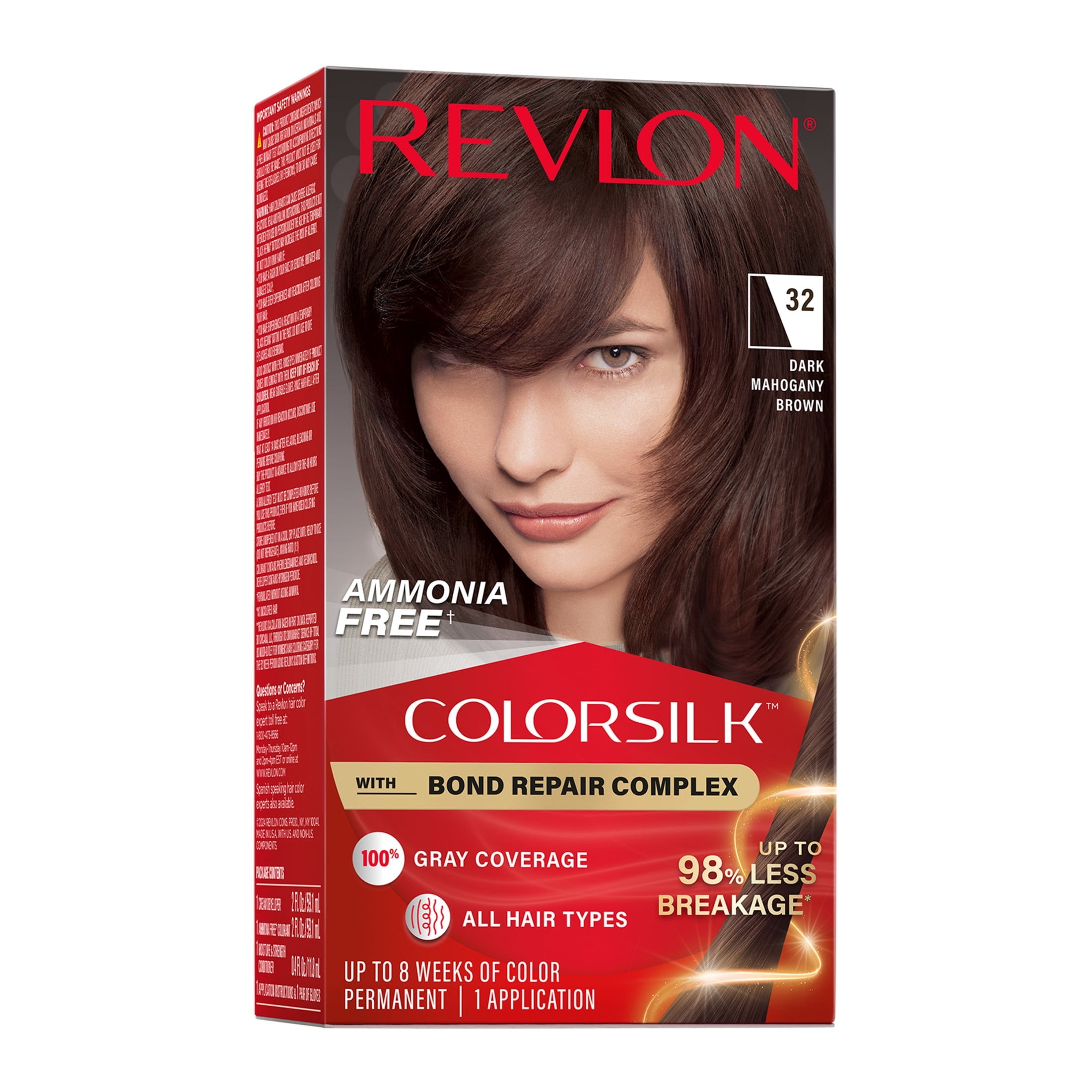 Revlon Colorsilk Beautiful Color Long Lasting Permanent Hair Color 032 ...