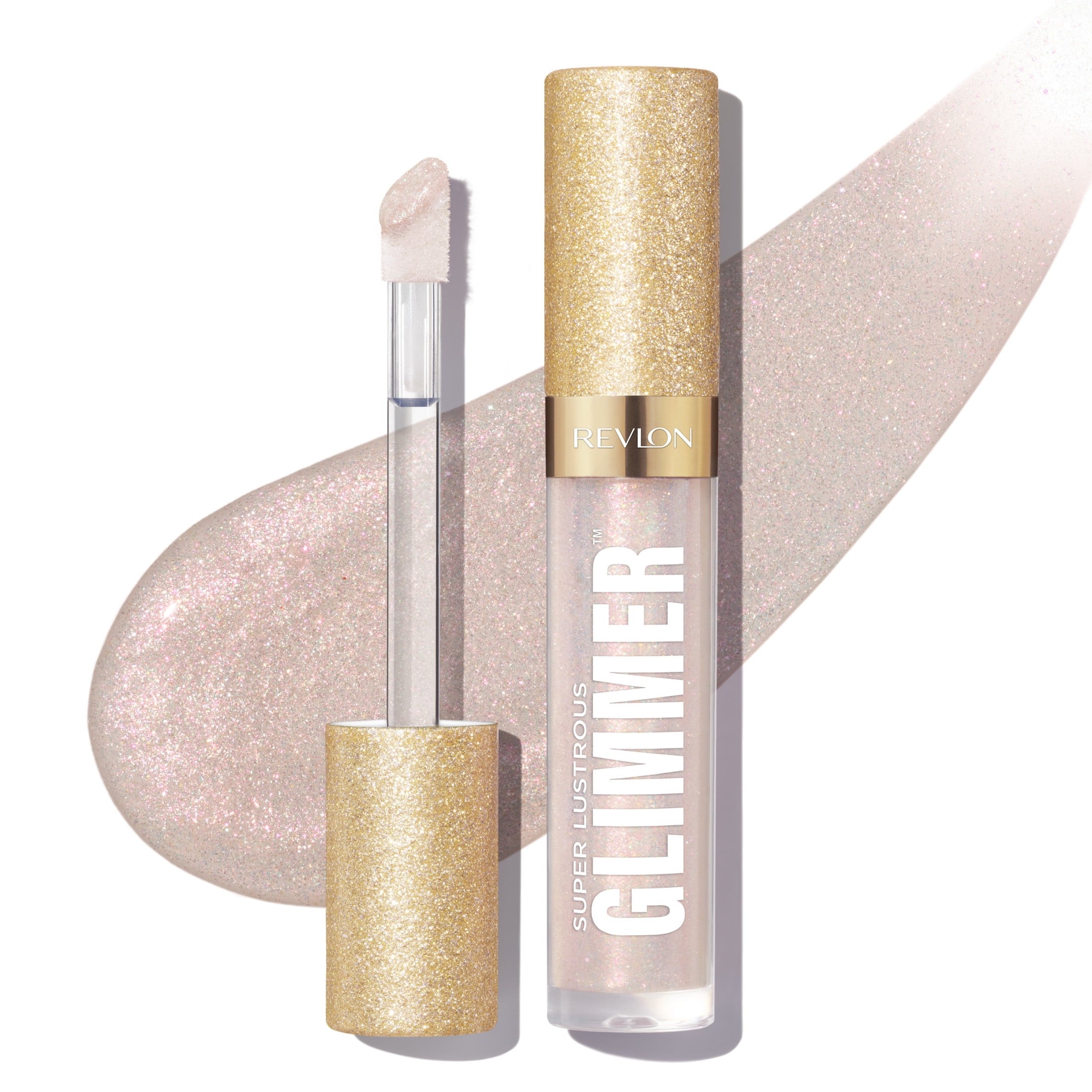 Revlon Super Lustrous Glimmer High-Shine Lip Gloss, 001 Diamond Drama ...