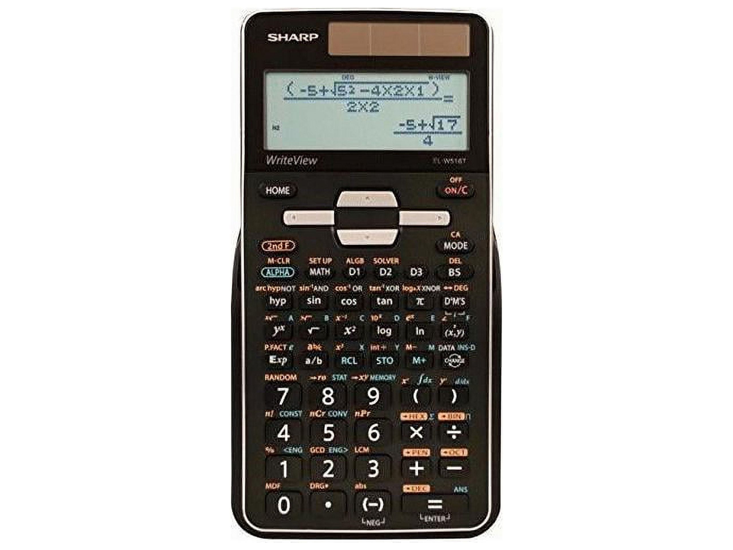 Sharp Calculators EL-W516TBSL Advanced Scientific Calculator with WriteView 4 Line Display ...