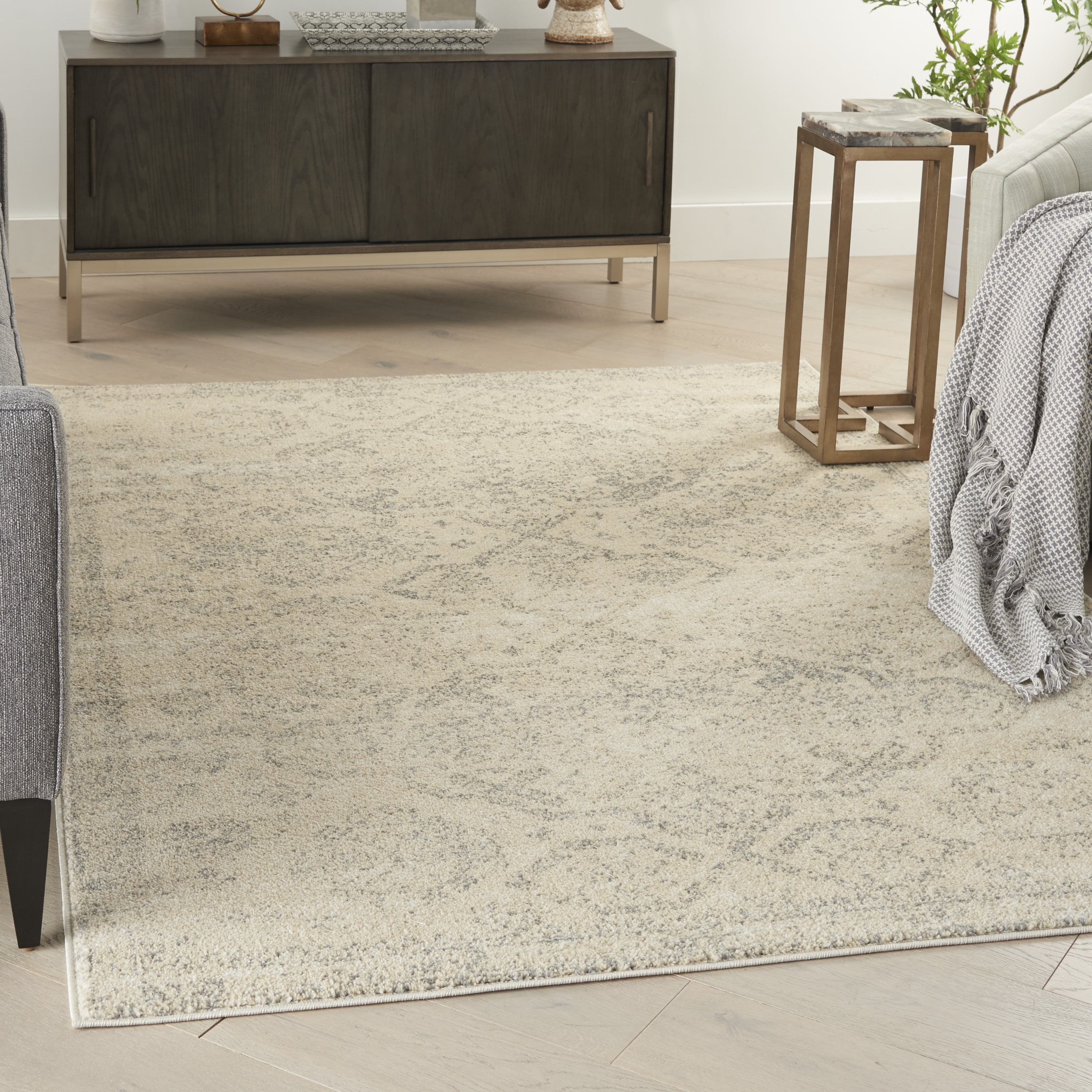 Nourison Tranquil 6' x 9' Beige/Grey All-over design Indoor Rug Deals ...