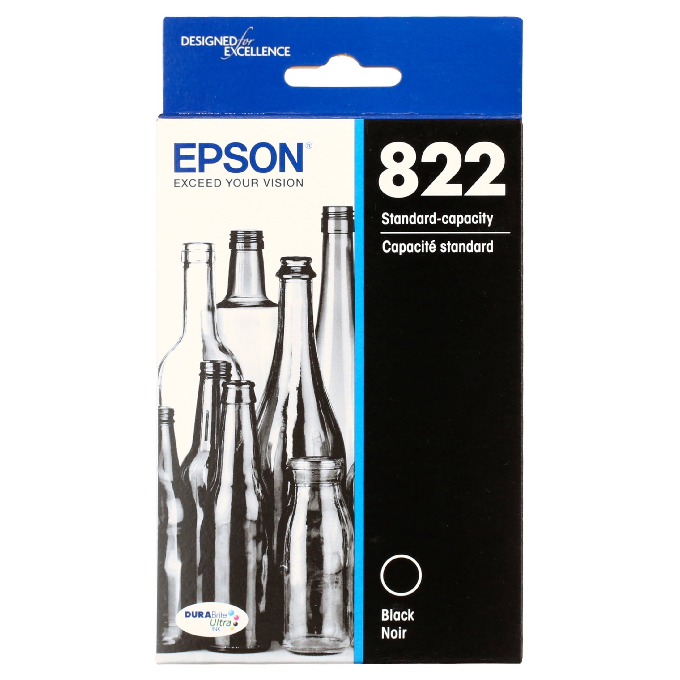 EPSON 822 DURABrite Ultra Ink Standard Capacity Black Cartridge ...