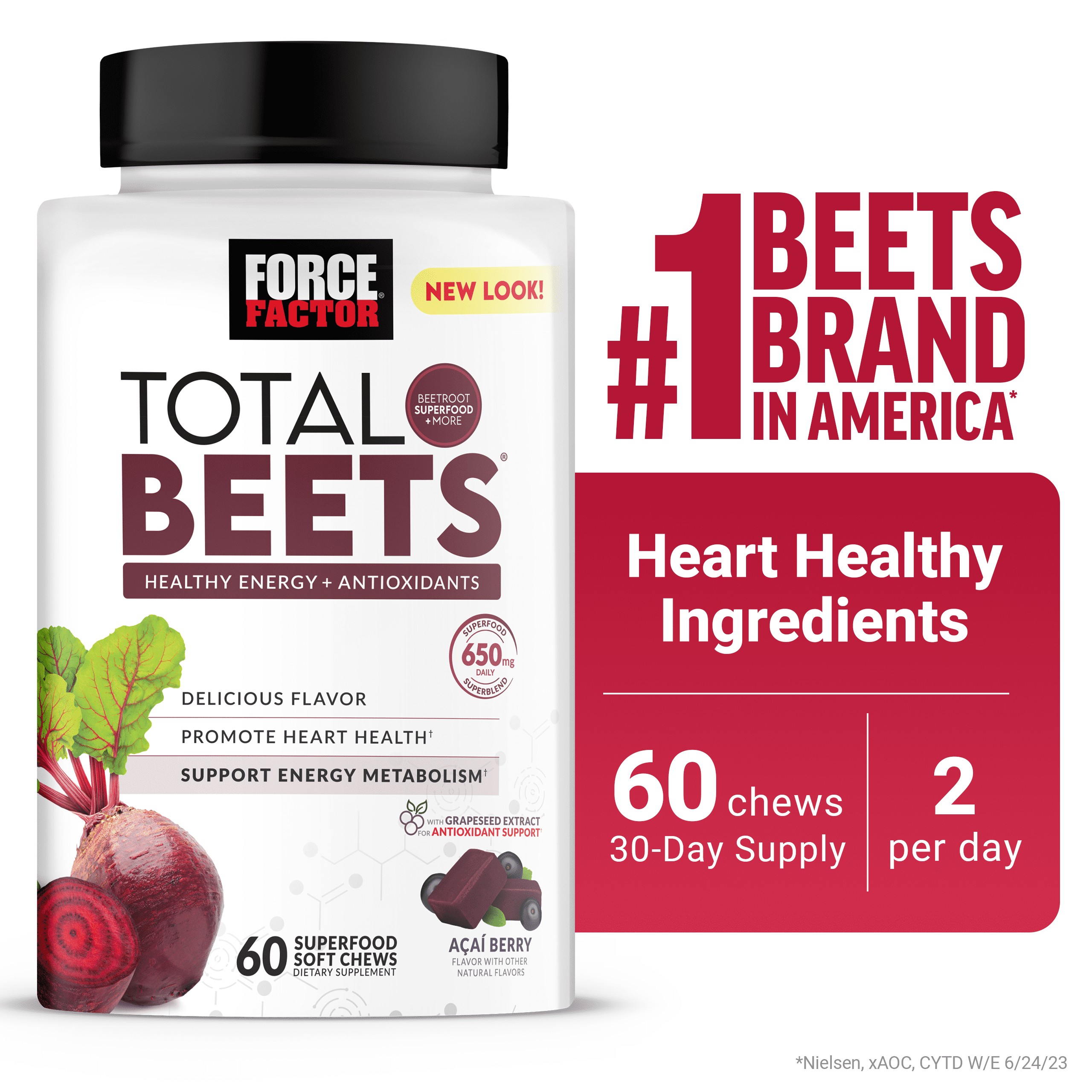 Total Beets, Beet Root Soft Chew Supplement, Beetroot Gummies ...