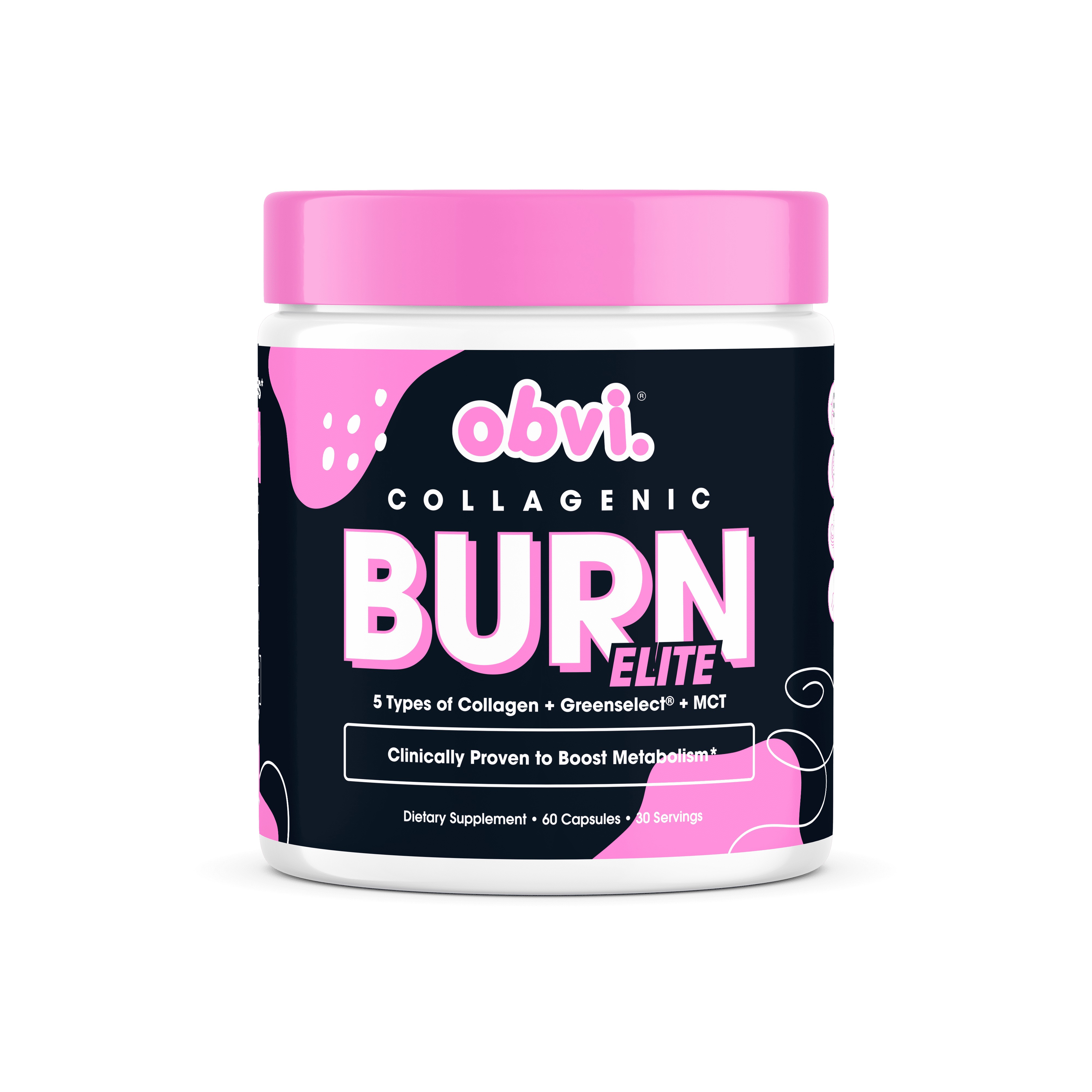 Obvi Collagenic Burn Elite, Collagen Peptides Infused Thermogenic Fat ...