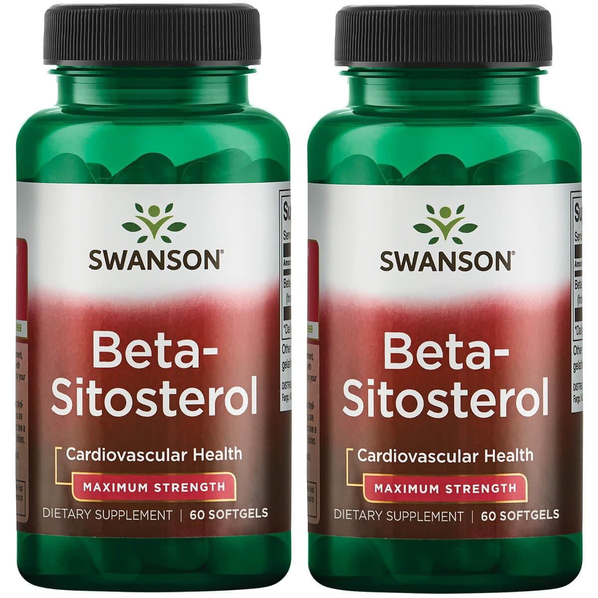 Swanson Beta-Sitosterol - Maximum Strength 160 mg 60 Sgels 2 Pack Deals ...