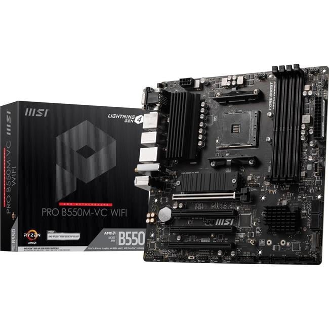 MSI PRO B550M-VC WIFI AM4 AMD B550 SATA 6Gbs MATX AMD Motherboard Best ...