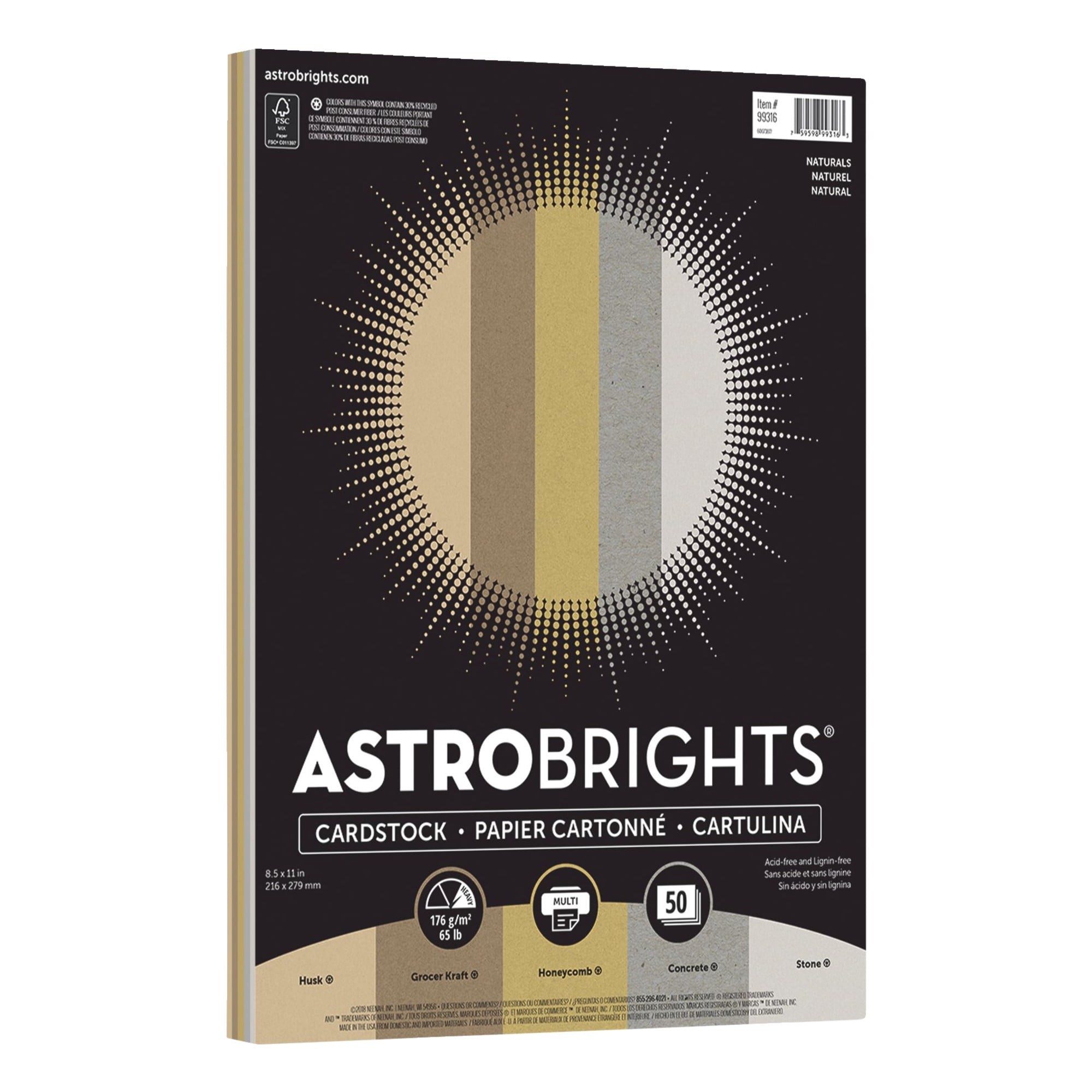 Color Copy Paper Astrobrights Colored Paper, 24 Lbs., 8.5" X 11 ...