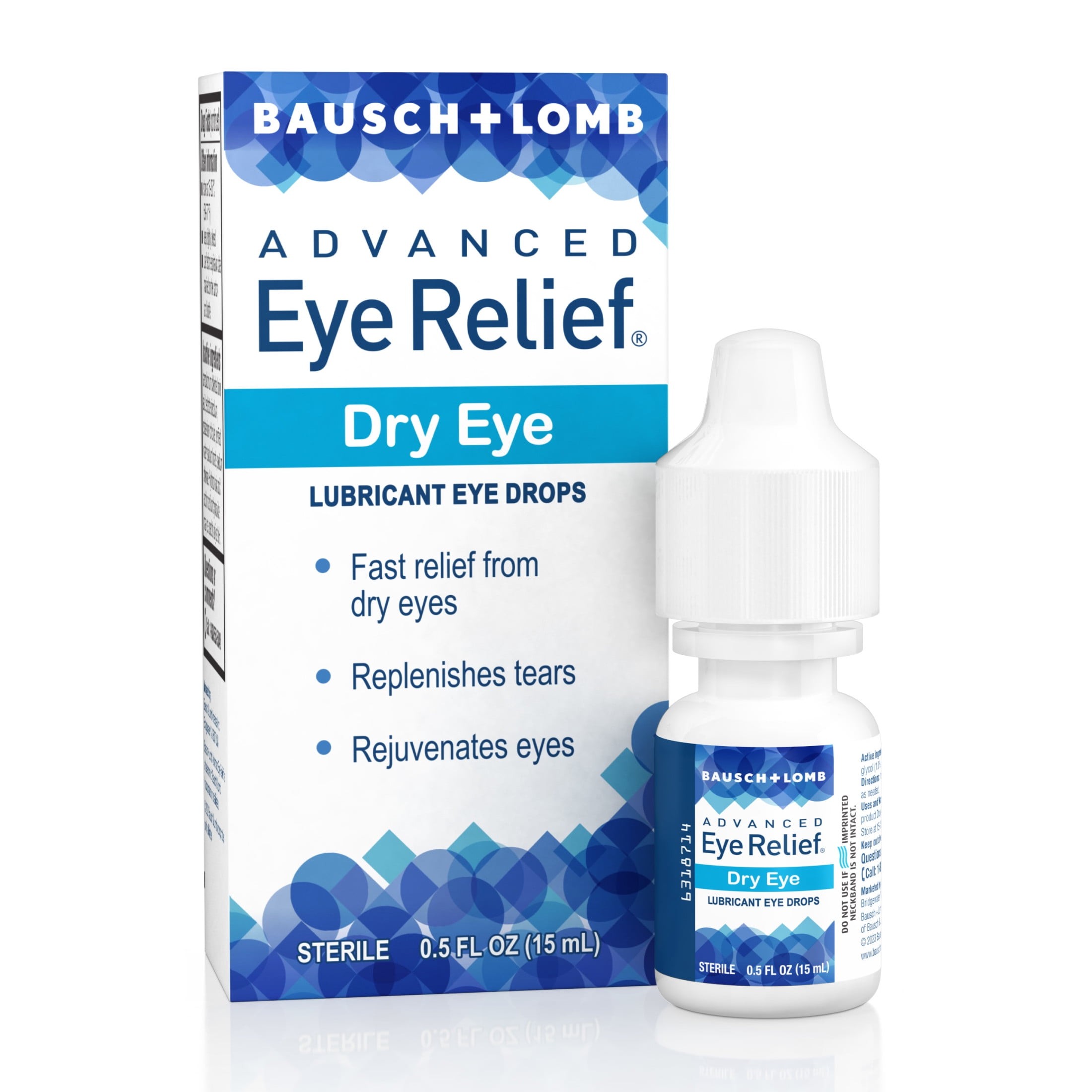 Advanced Eye Relief Lubricant Eye Drops for Relief from Dry Eyes, .5 fl ...