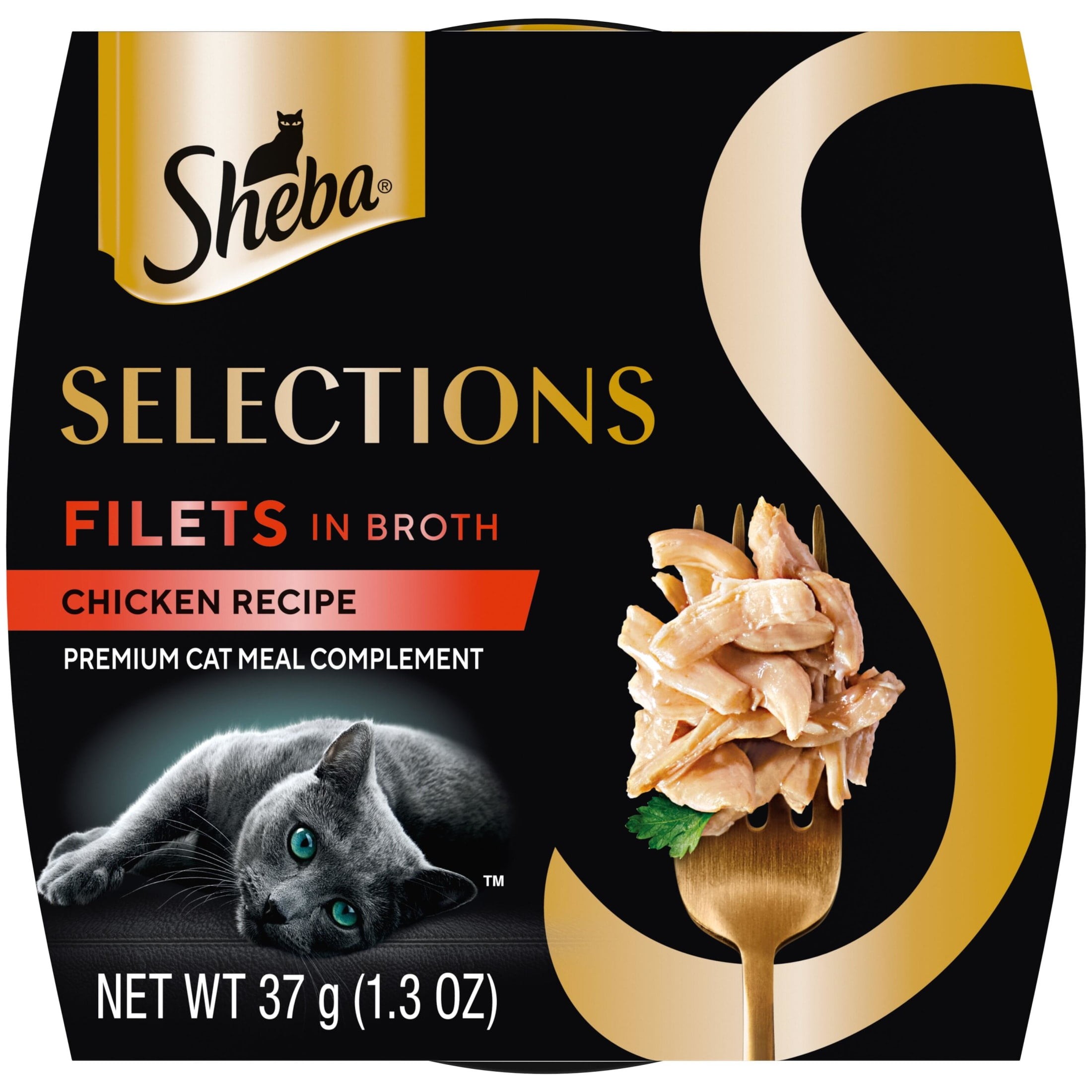 Sheba Selections Filets In Broth Chicken Flavor Wet Cat Food Meal ...