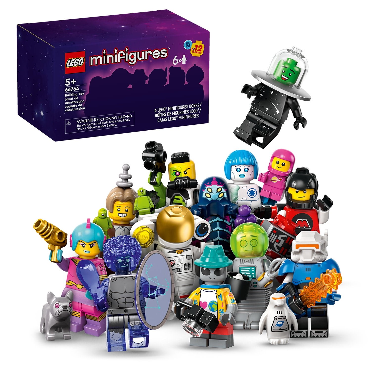LEGO Minifigures Series 26 Space 6 Pack, Multi Pack of Collectible ...